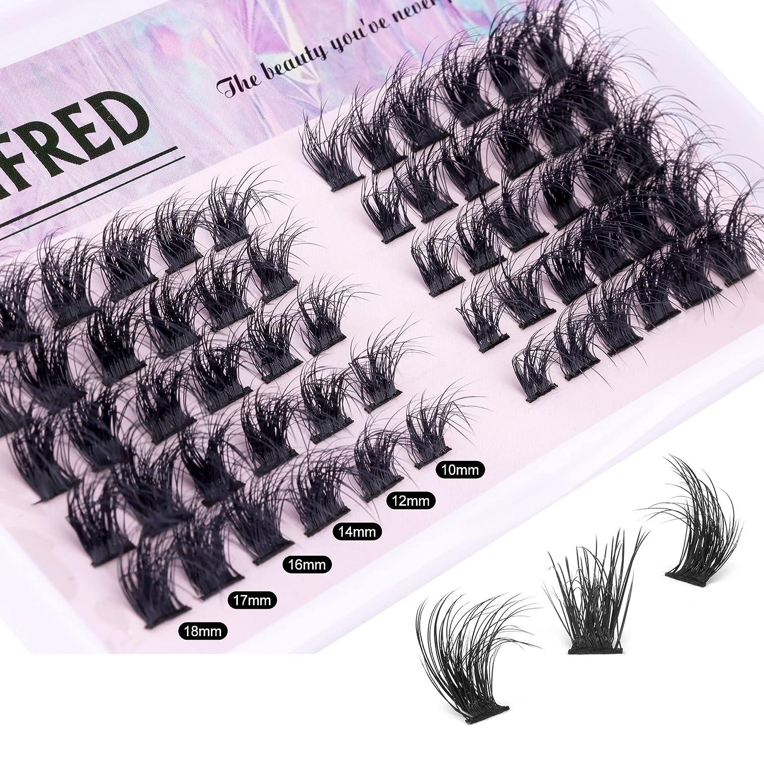 Individual Lashes Cluster Flat Lashes Mink Eyelashes Extension D Curly ...