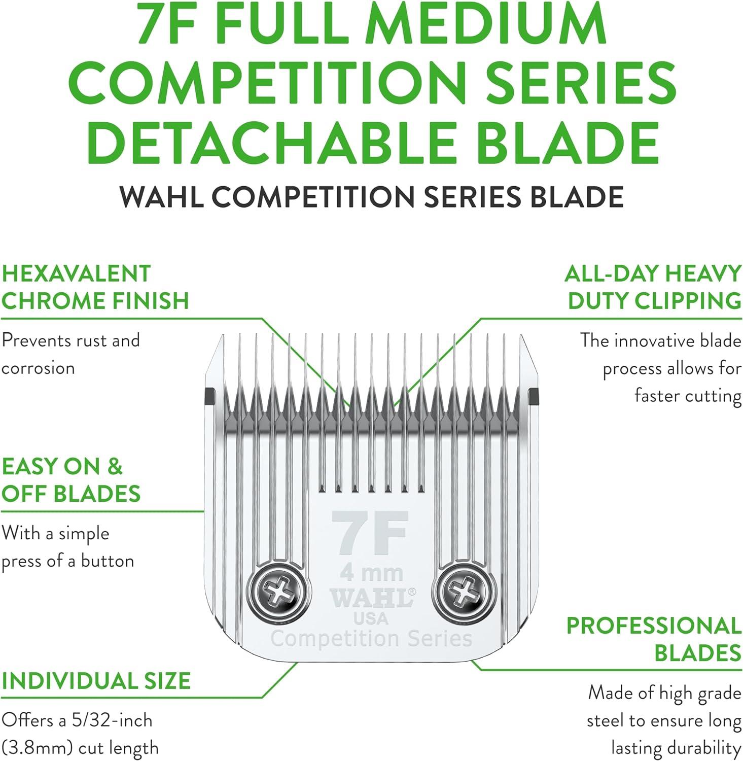 Wahl Competition Blade Number 7F Full Tooth Blade Set Competition 3.8mm ...