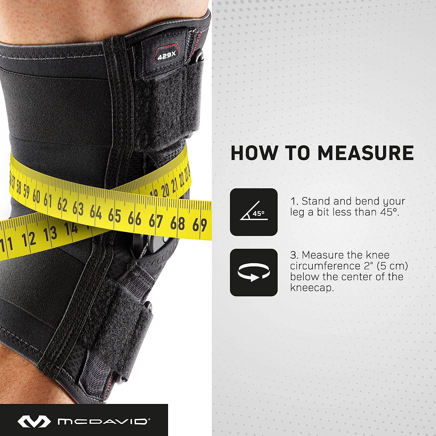 McDavid Maximum Support Knee Brace with Hinges - ACL, LCL, Arthritis ...