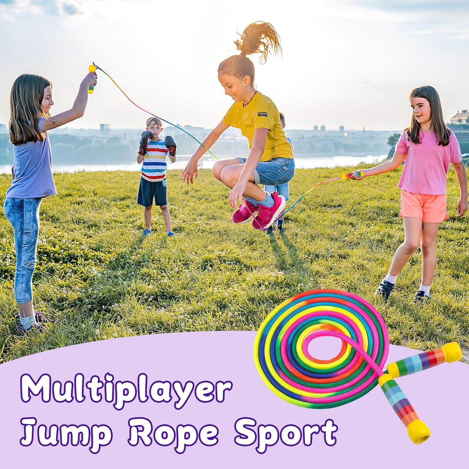 5m Spring Rope Jumping Rope for Groups with Wooden Handles | Perfect ...