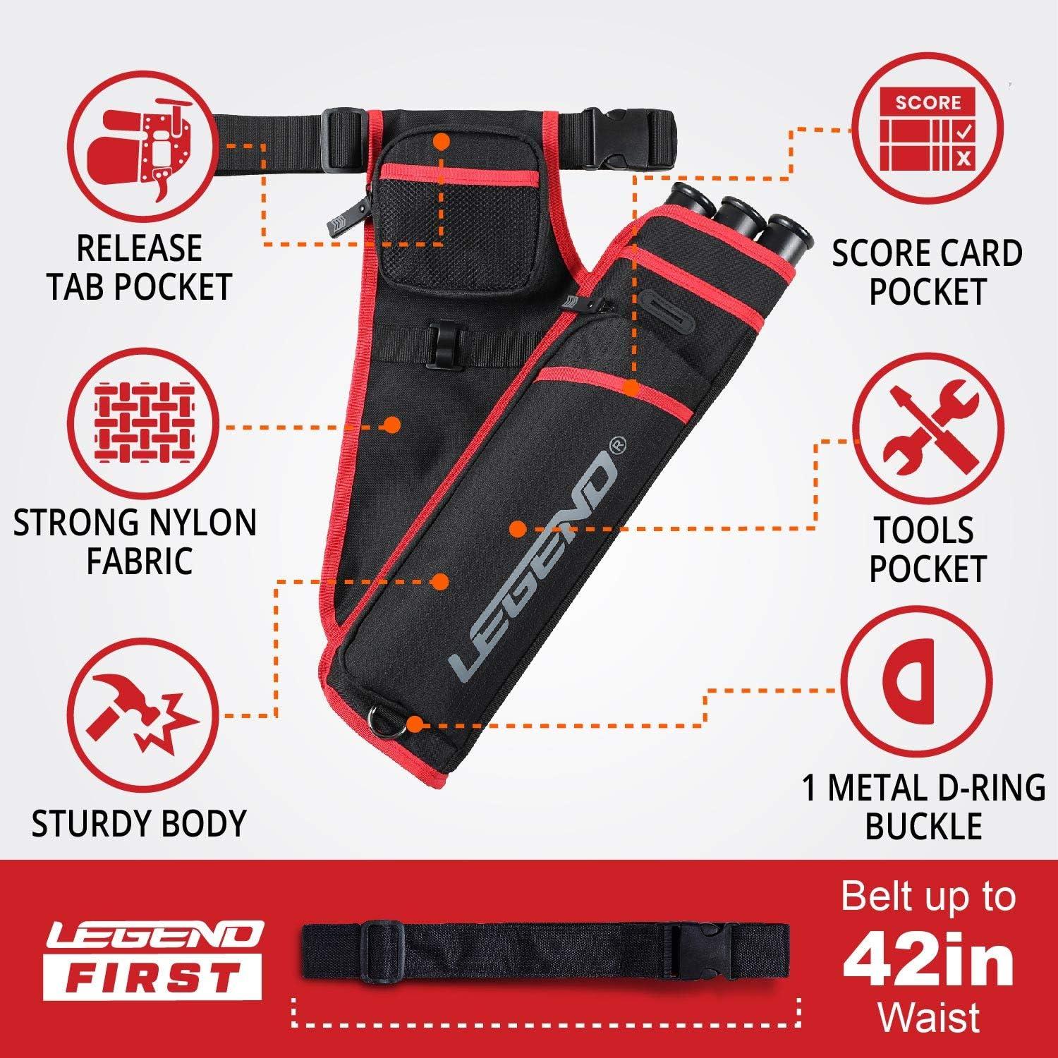 Legend First Archery Quiver for Arrows - Target Shooting Hip Quiver ...