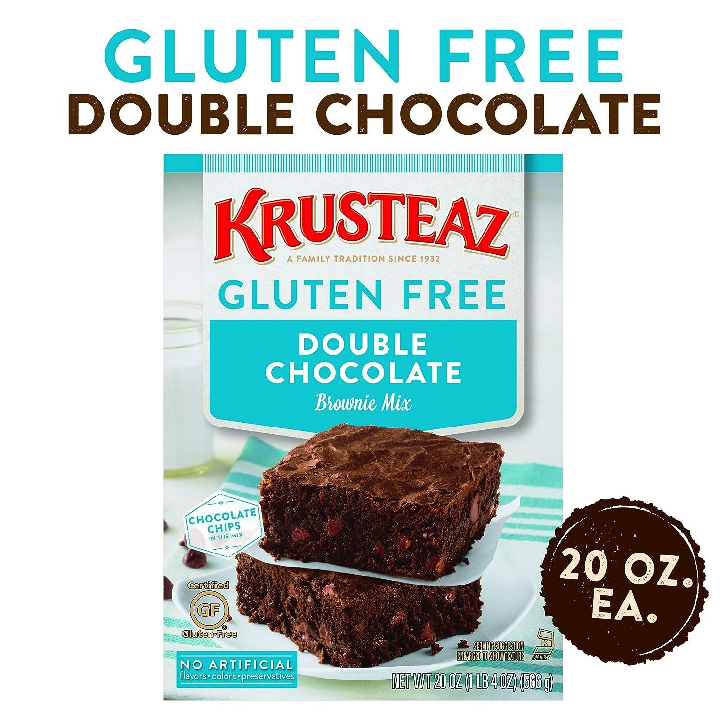 Krusteaz Gluten Free Double Chocolate Brownie Mix with Chocolate Chips ...