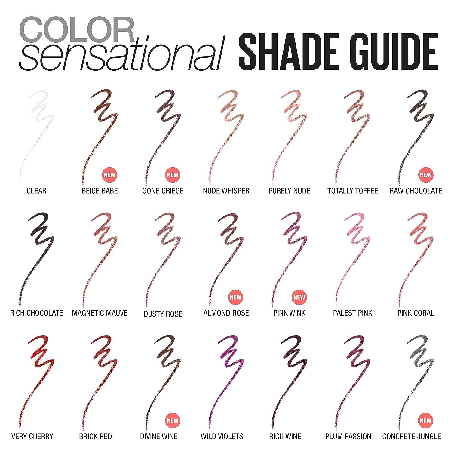 Maybelline Color Sensational Shaping Lip Liner - Palest Pink, 0.01 ...
