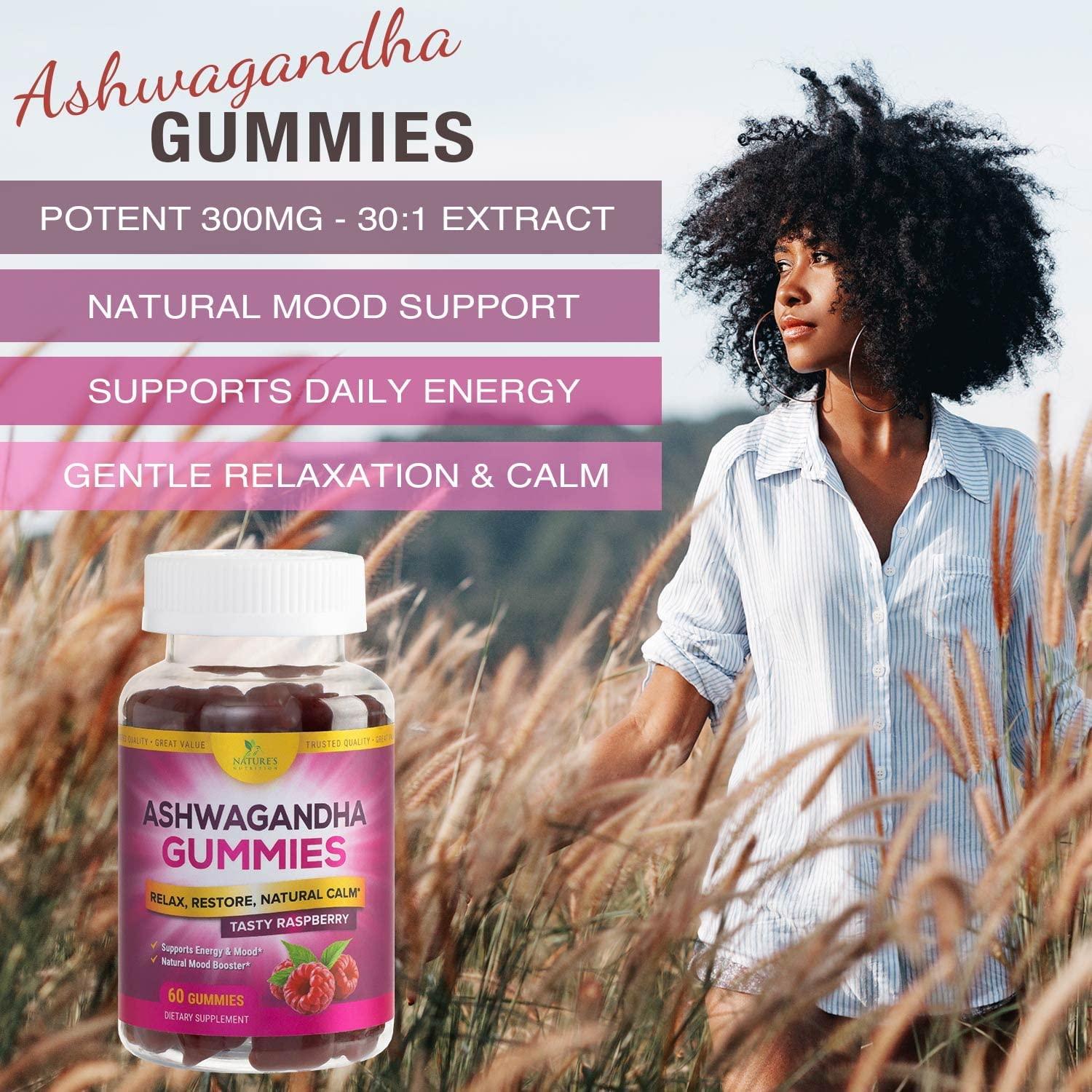 Organic Ashwagandha Gummies for Relaxation & Stress Relief - Vegan ...