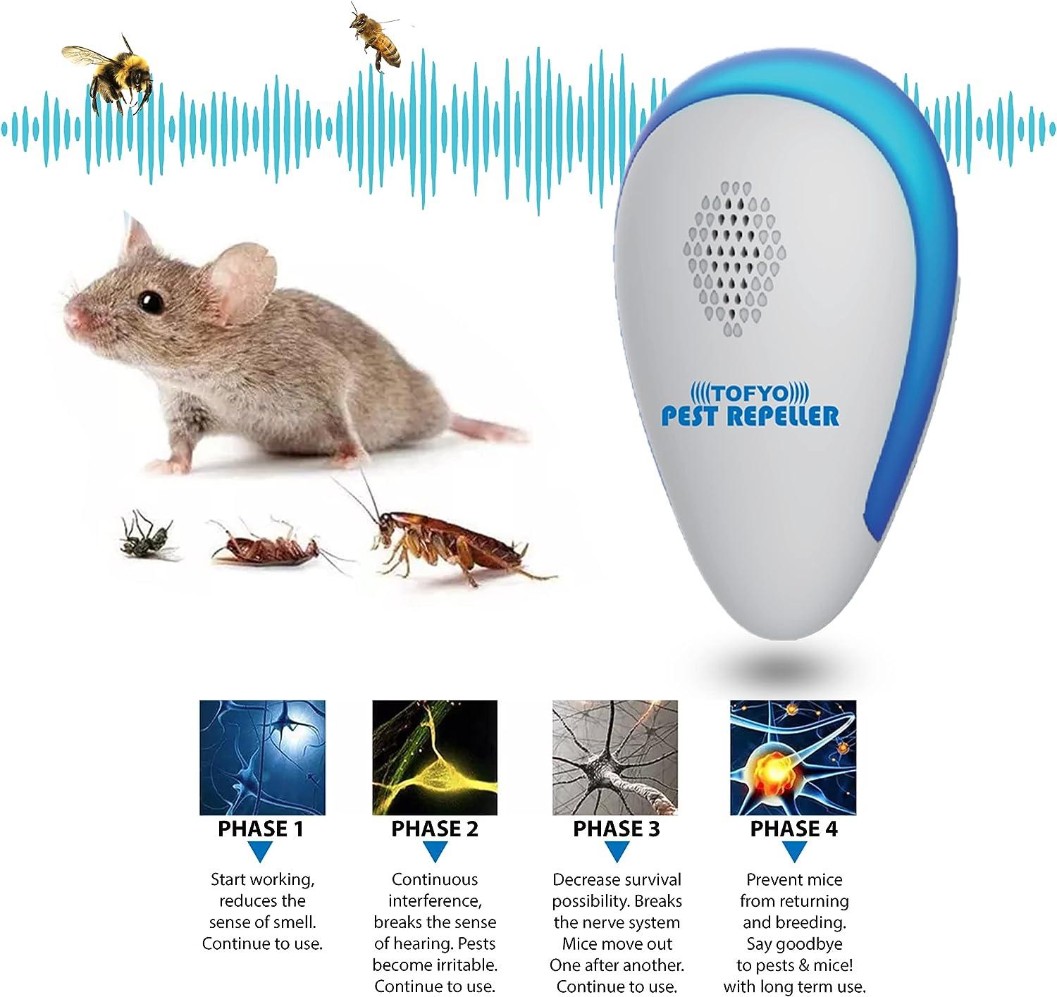 7 Pack Ultrasonic Pest Repeller Indoor - Dual Chip System for Humans ...