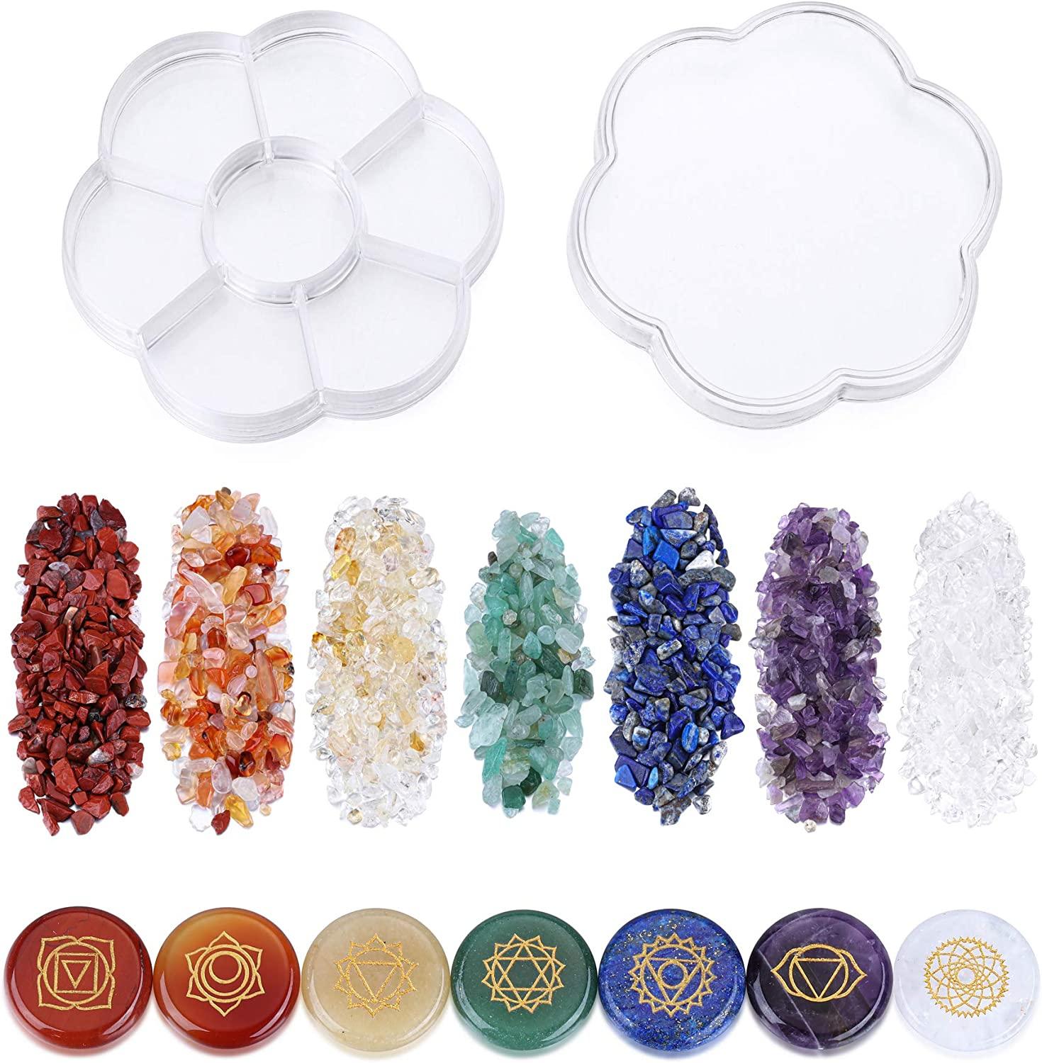 7 Chakra Healing Crystals Set | Reiki Gemstones for Meditation ...