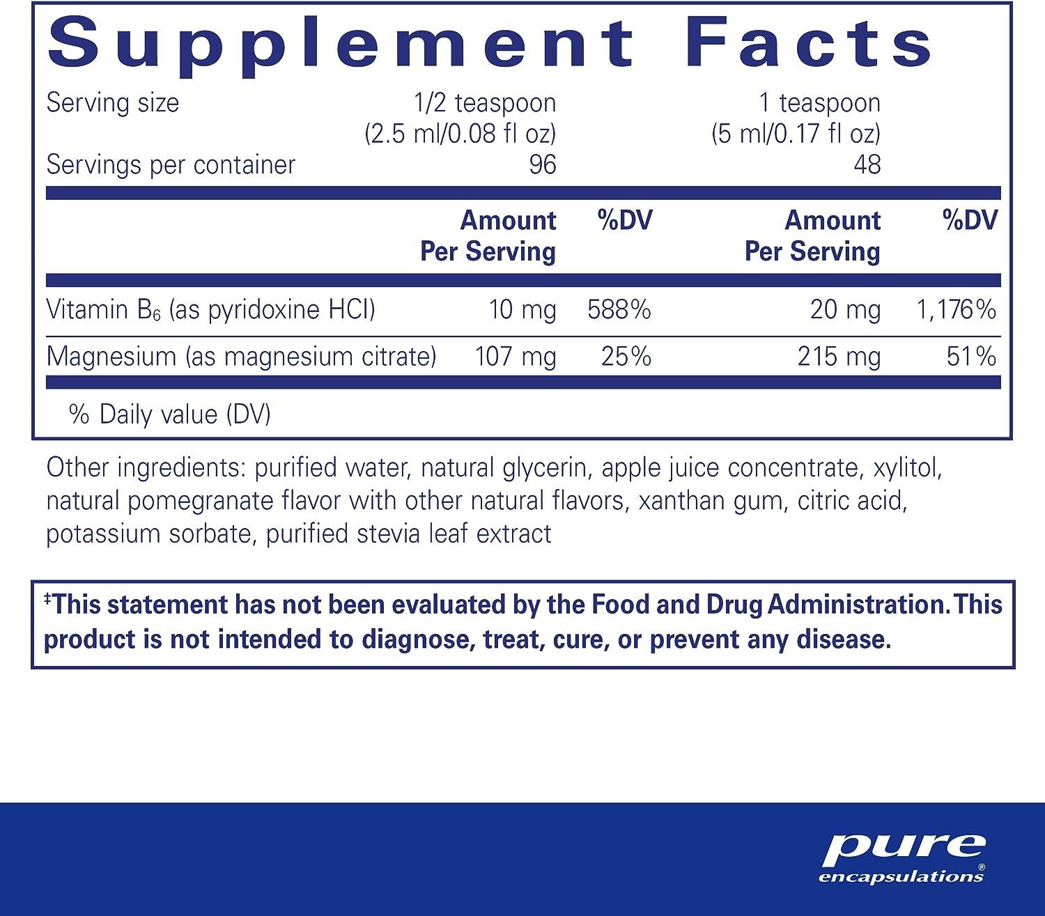 Pure Encapsulations Magnesium Liquid | Musculoskeletal ...