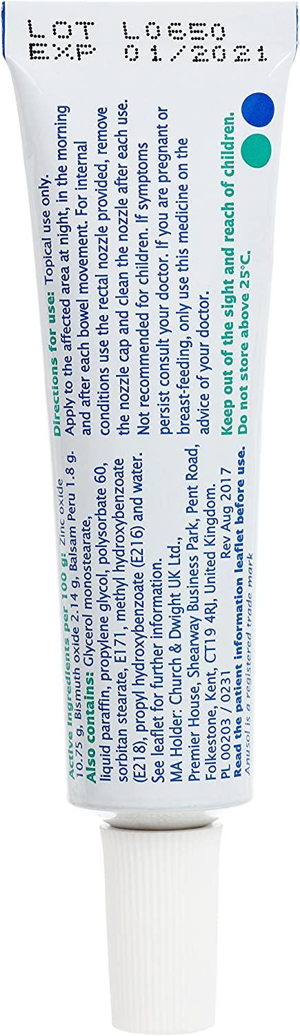 Anusol Haemorrhoids Treatment Cream - 23g | Fast Relief for Piles | Buy ...