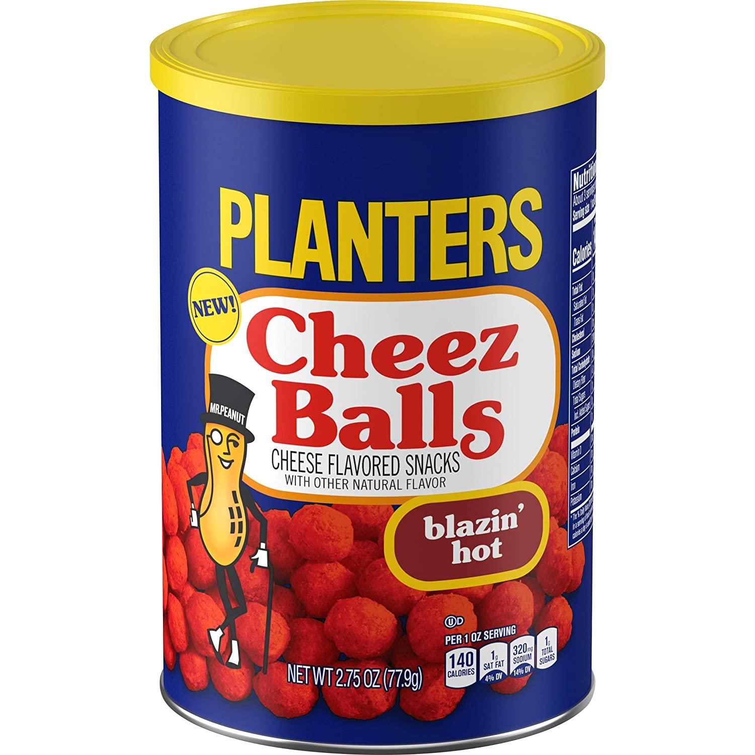 Planters Blazin' Hot Cheez Balls - Cheese Flavored Snacks (6 ct Pack, 2 ...