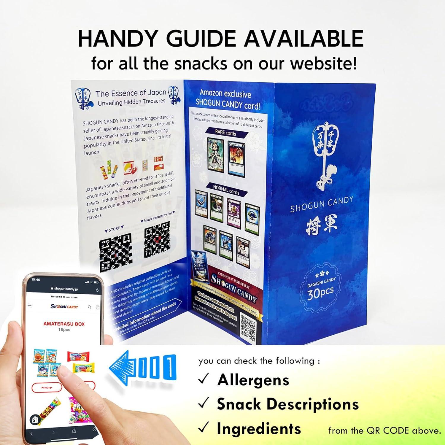 SHOGUN CANDY Japanese Snacks & Japanese Candy Variety Pack 30 Pcs