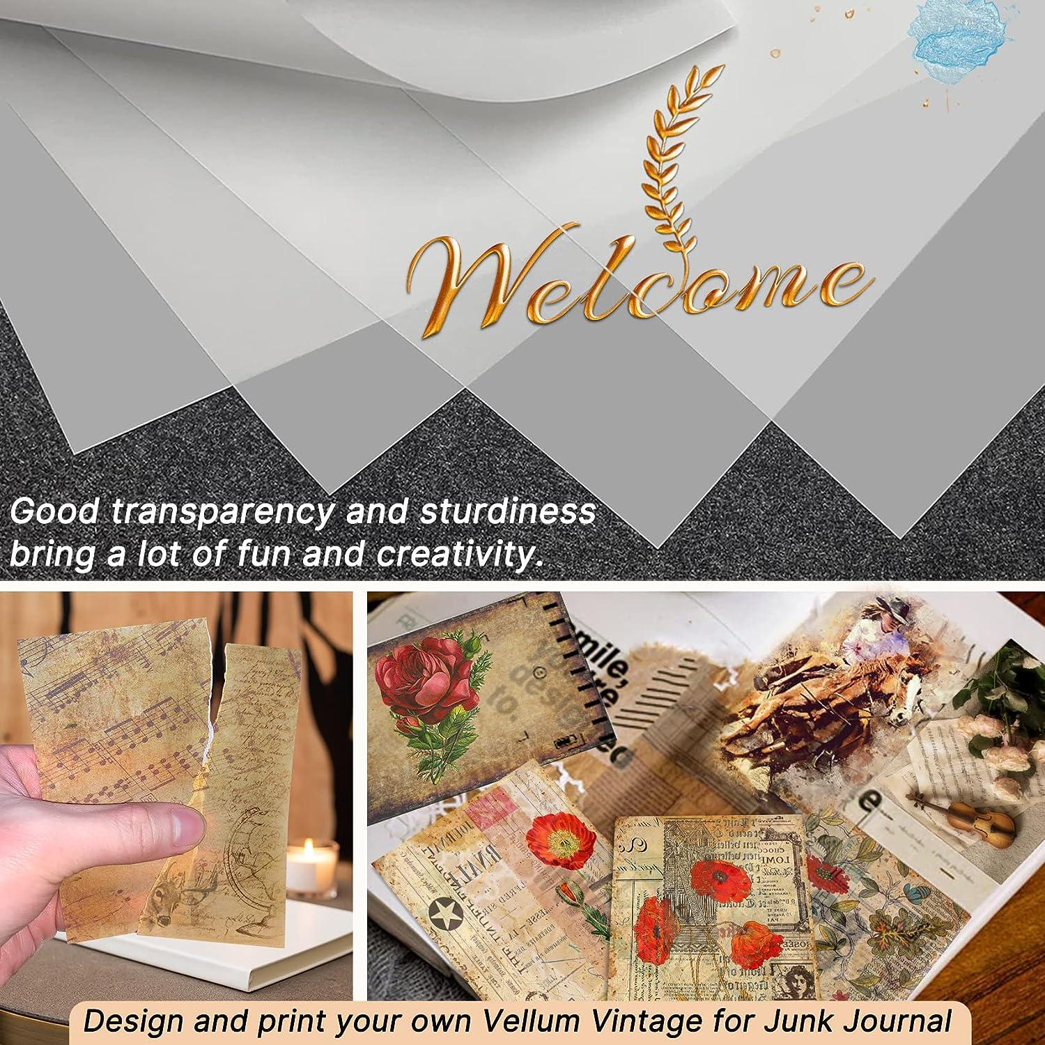 Thick Translucent Vellum Paper Oplymio 90 Sheets 167GSM 8.5 x 11 inches ...