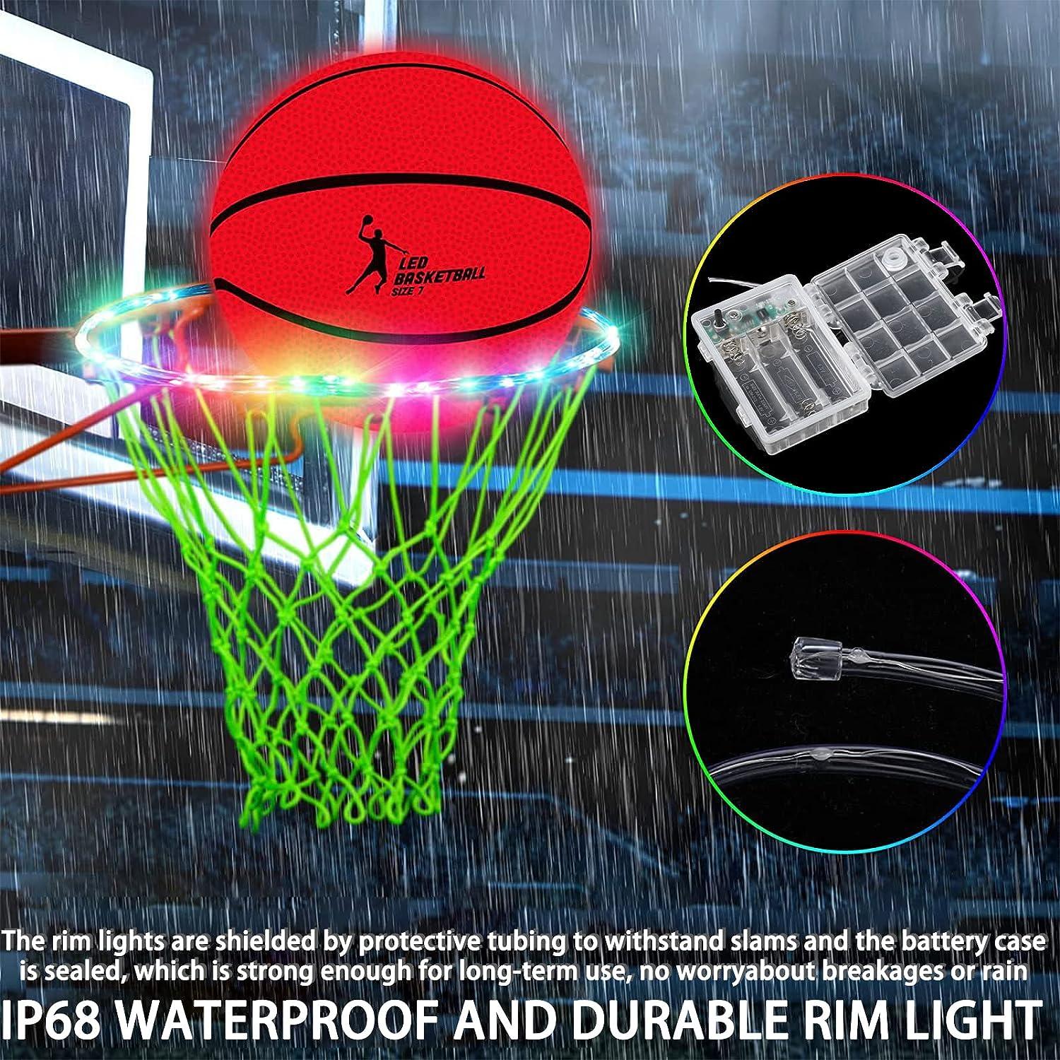 Remote Control LED Basketball Hoop Light | 17 Colors | Waterproof ...