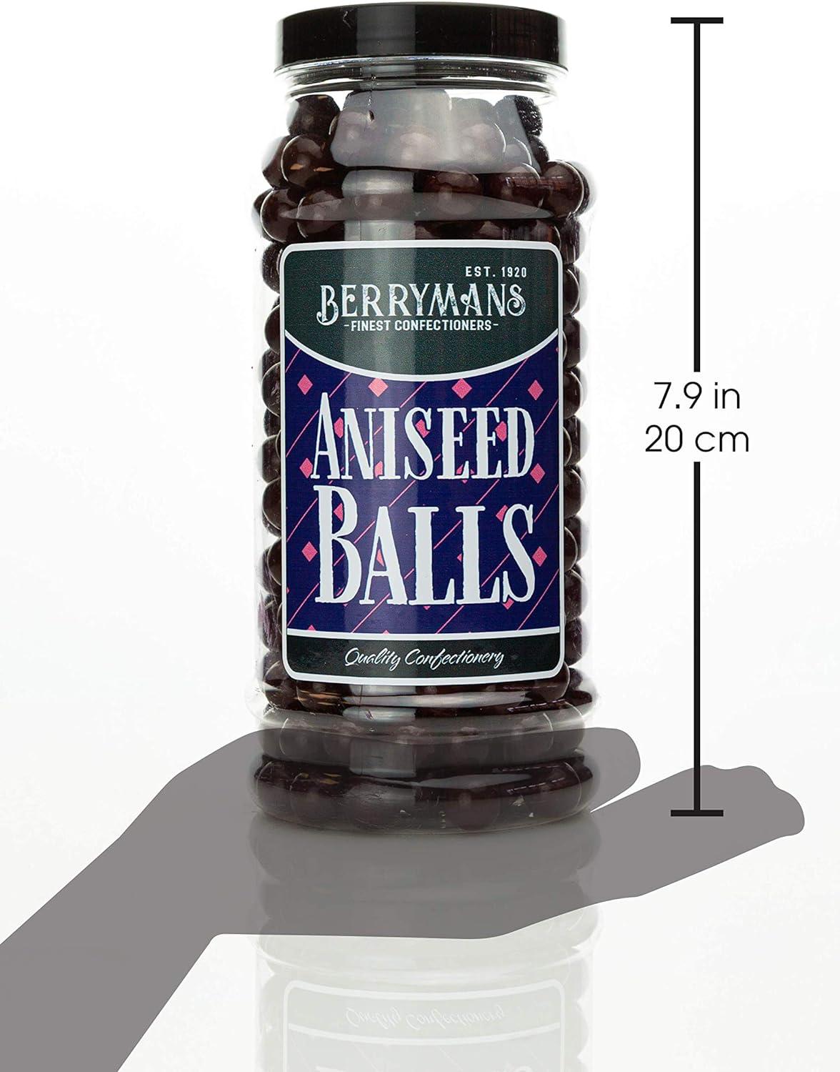 Aniseed Balls Retro Sweets Gift Jar by Berrymans - Classic ...