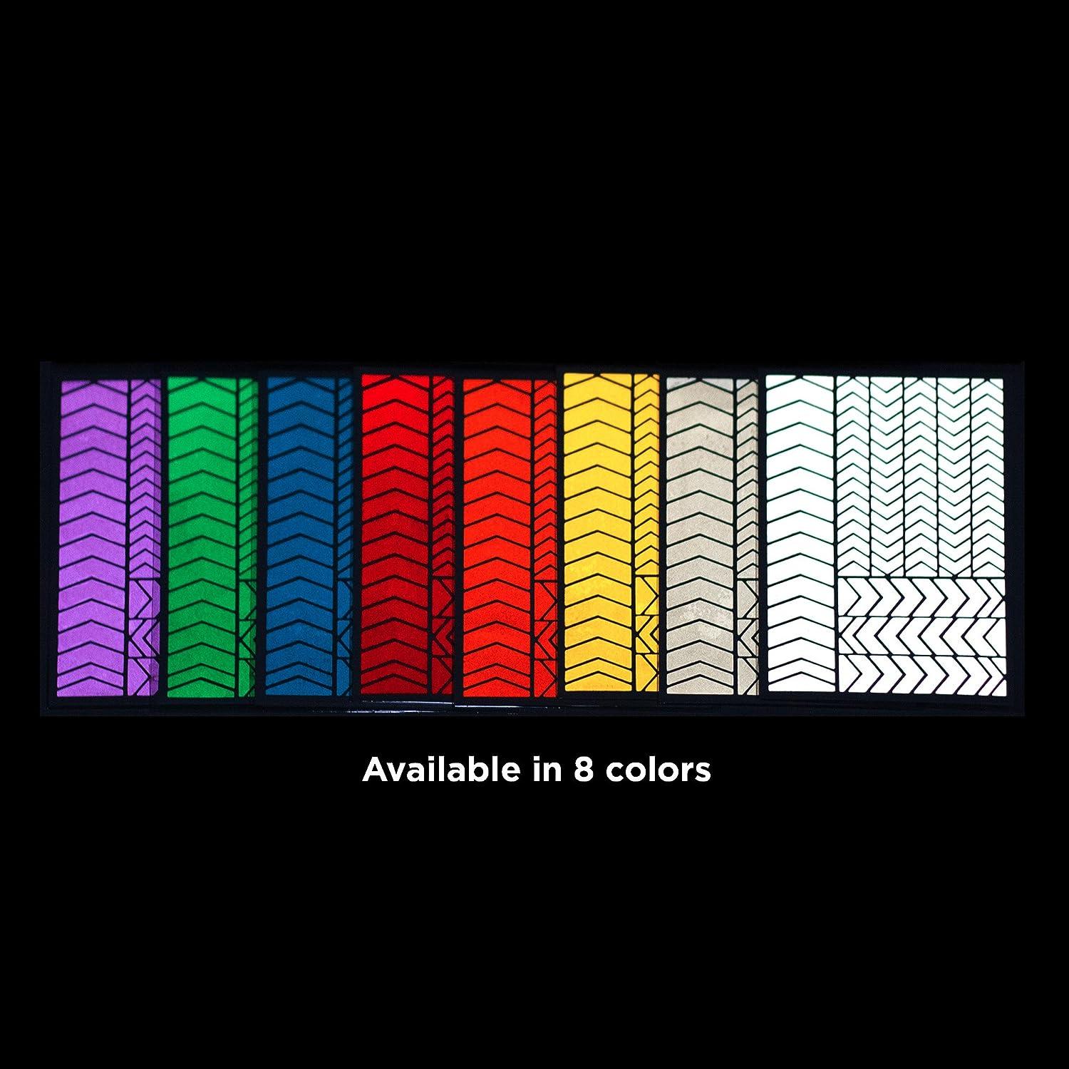 RydeSafe Reflective Decals Chevron Kit in Black - Stay Safe and Visible ...