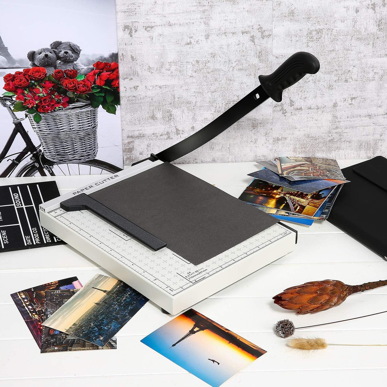 Paper Cutter Heavy Duty A4-B7 12" Cut Length Guillotine Paper Trimmer ...