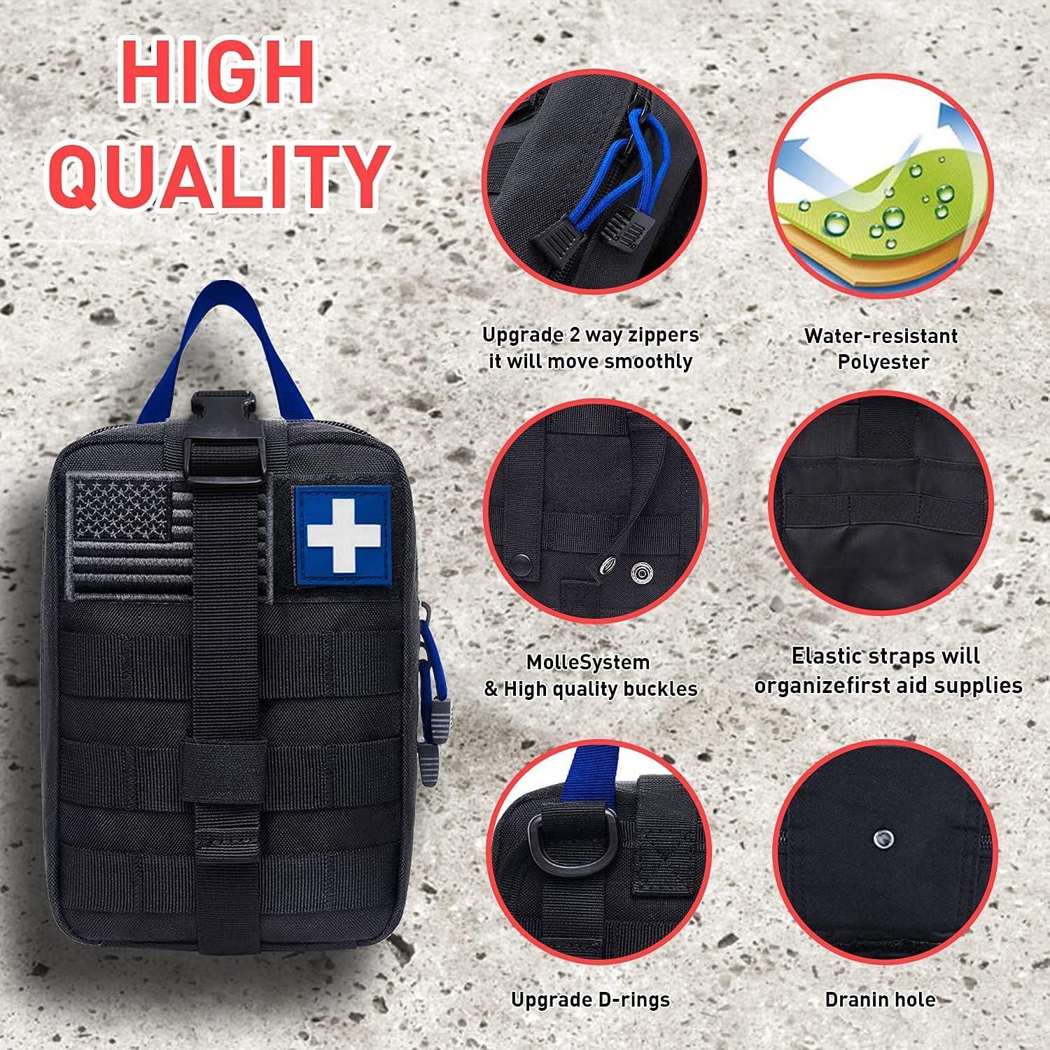 Buy Medical Tactical Bags | EMT First Aid IFAK Rip-Away Utility Pouch ...