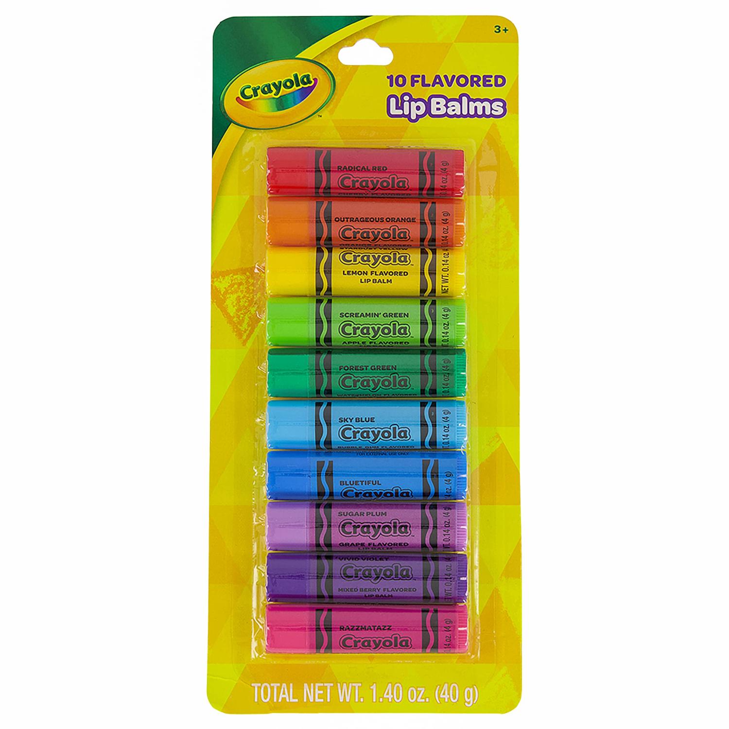 Taste Beauty Crayola Fruit-Flavored Lip Balm Bulk Pack - 10 Pack | Buy ...