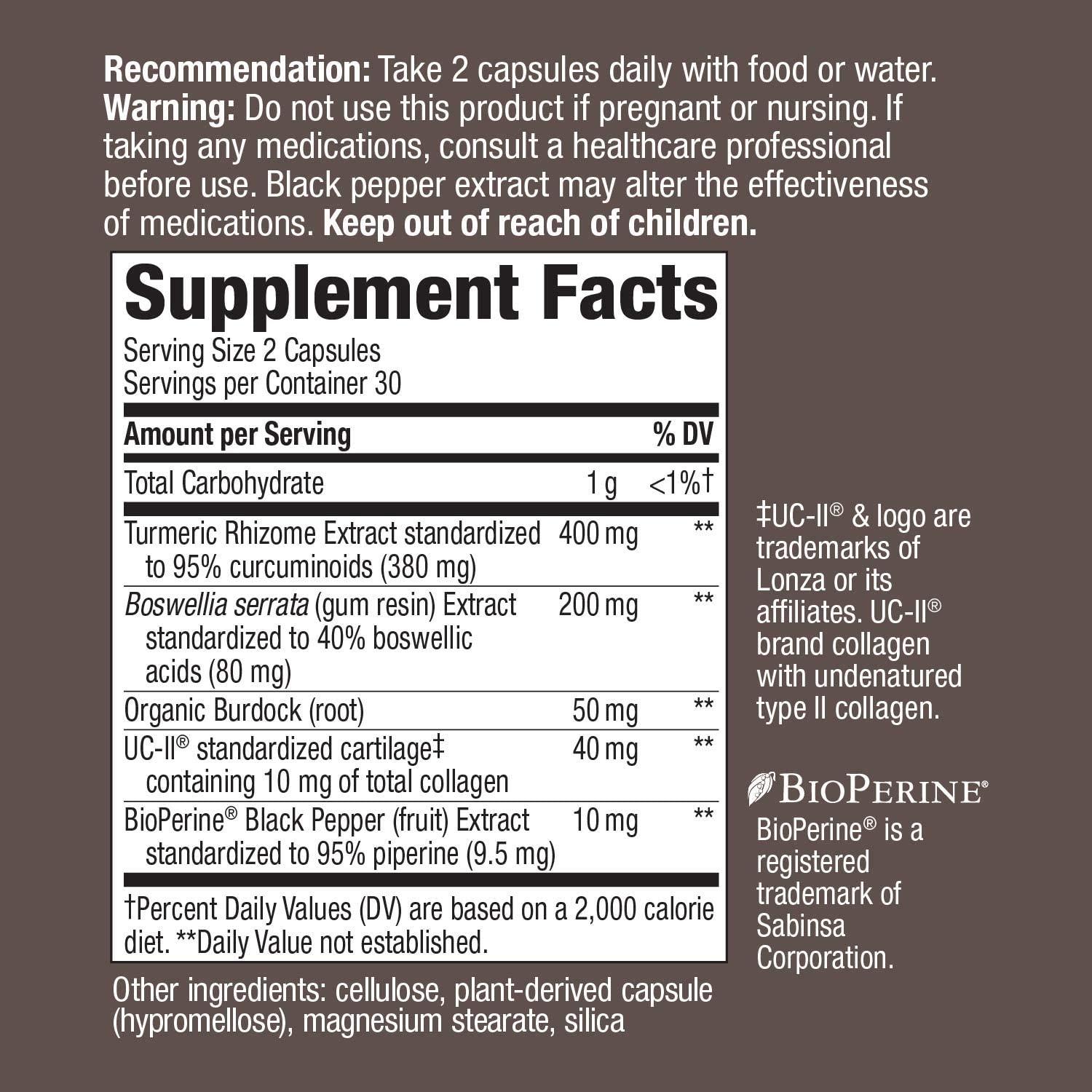 Nature's Way TurmeRich Joint Advanced Turmeric Formula - 60 Count ...