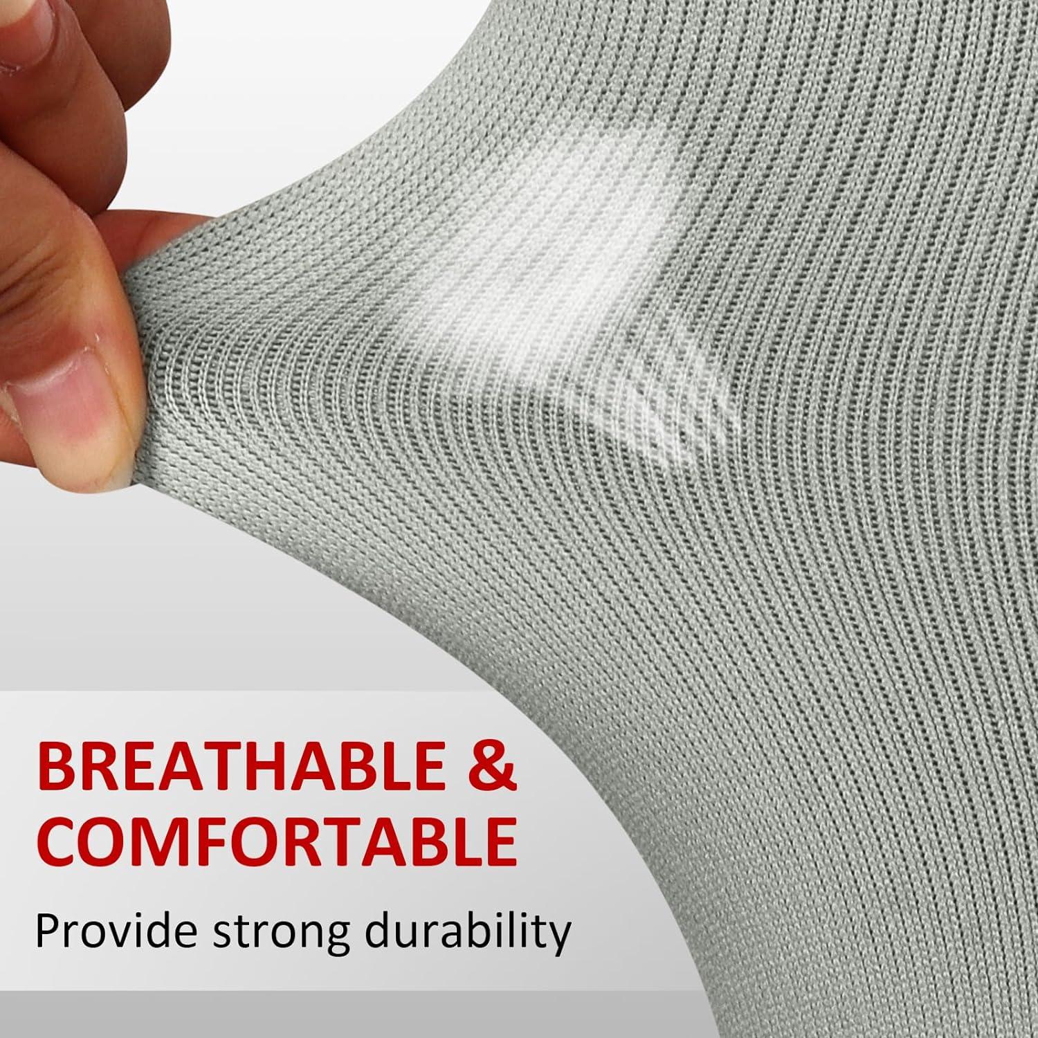 Ailaka Zipper Compression Socks 15-20 mmHg - Open Toe Knee High Support ...