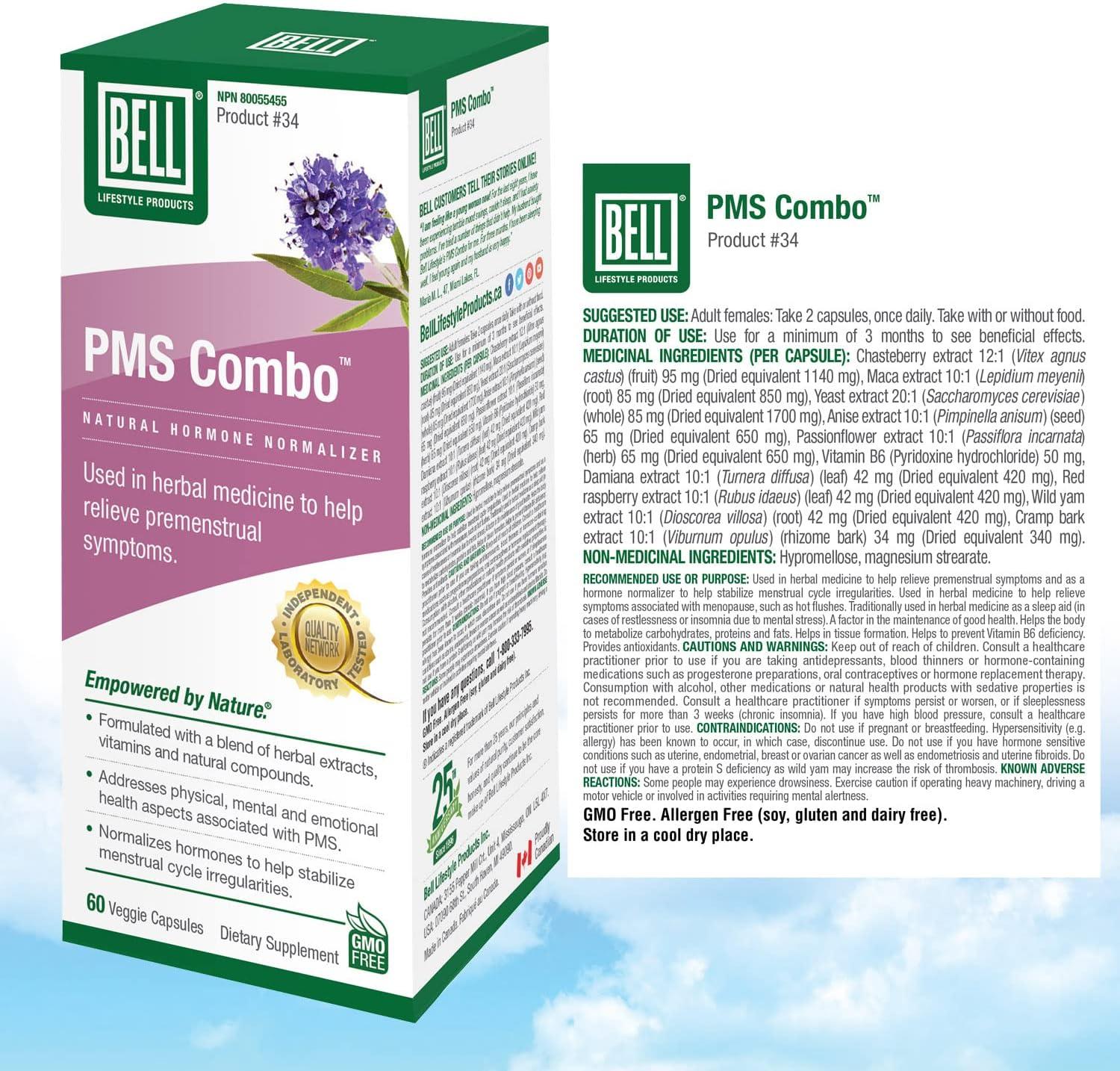 Bell PMS Combo | Developed to help with premenstrual syndrome (PMS ...