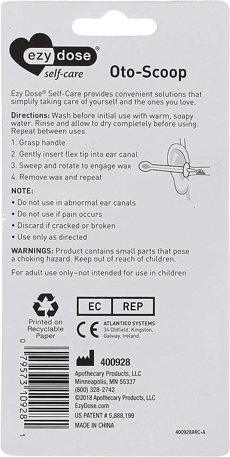 EZY DOSE Ear Wax Cleaner Oto-Scoop - Safe, Easy-to-Use for Humans ...