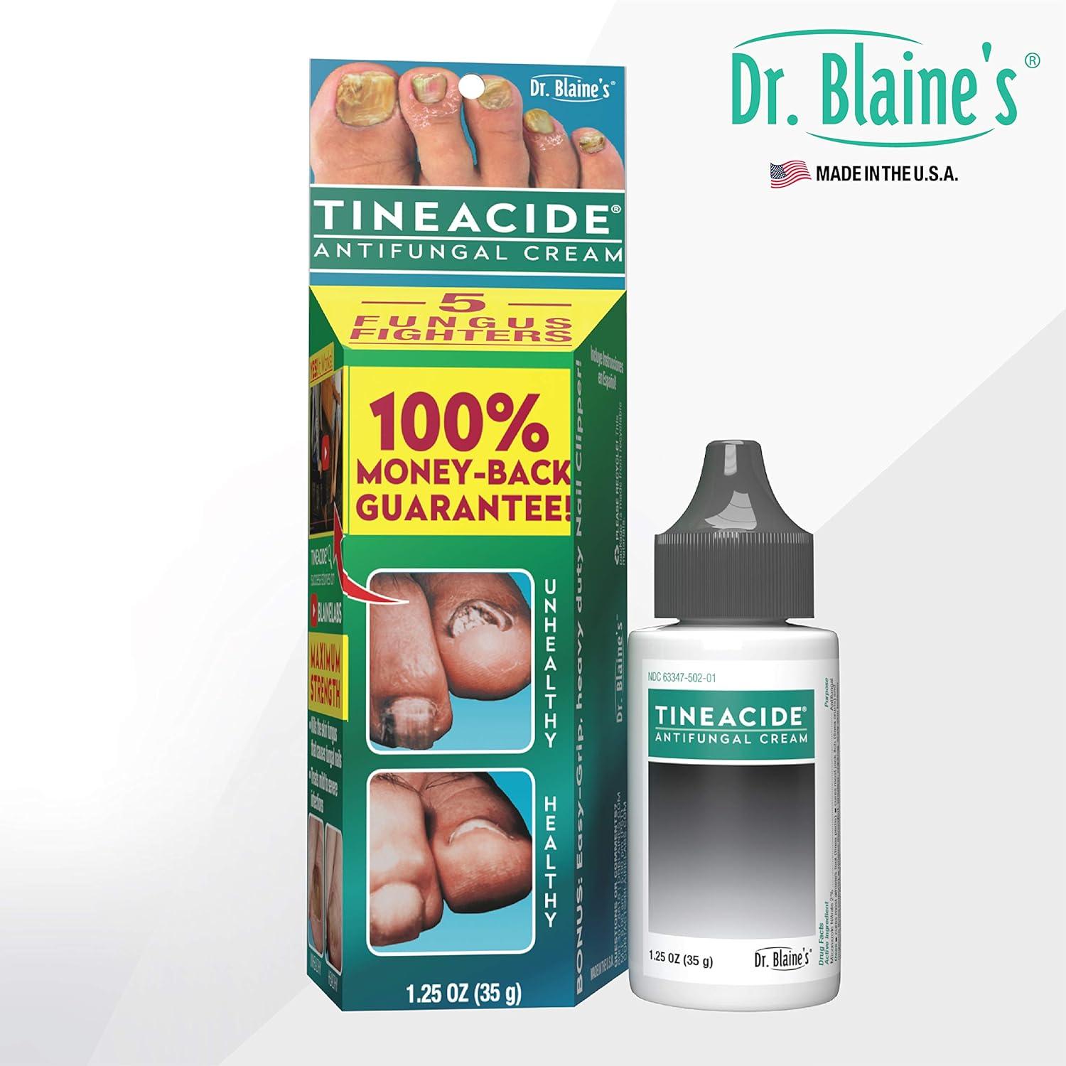 Dr.Blaines Tineacide Antifungal Cream 1.25 OZ (Pack of 3)