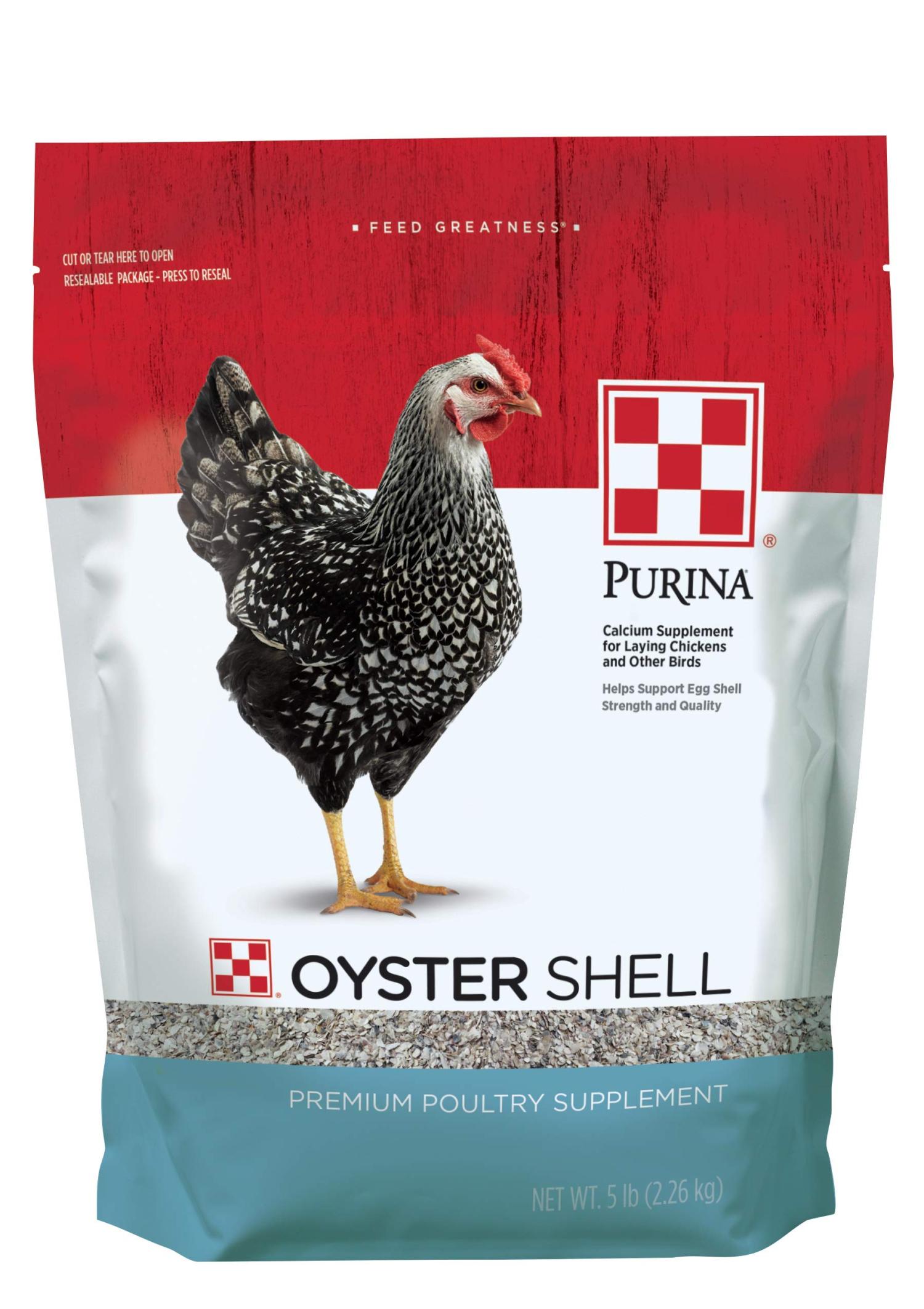 Purina Oyster Shell Poultry Supplement 5 lb - Essential Calcium Source ...