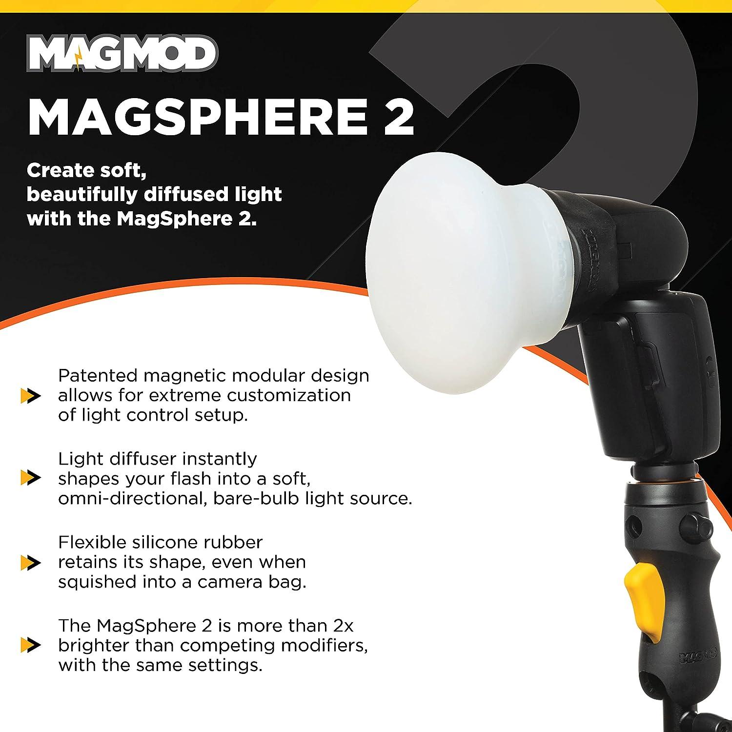 MagSphere 2 Flash Diffuser by MagMod | Magnetic Light Modifier ...