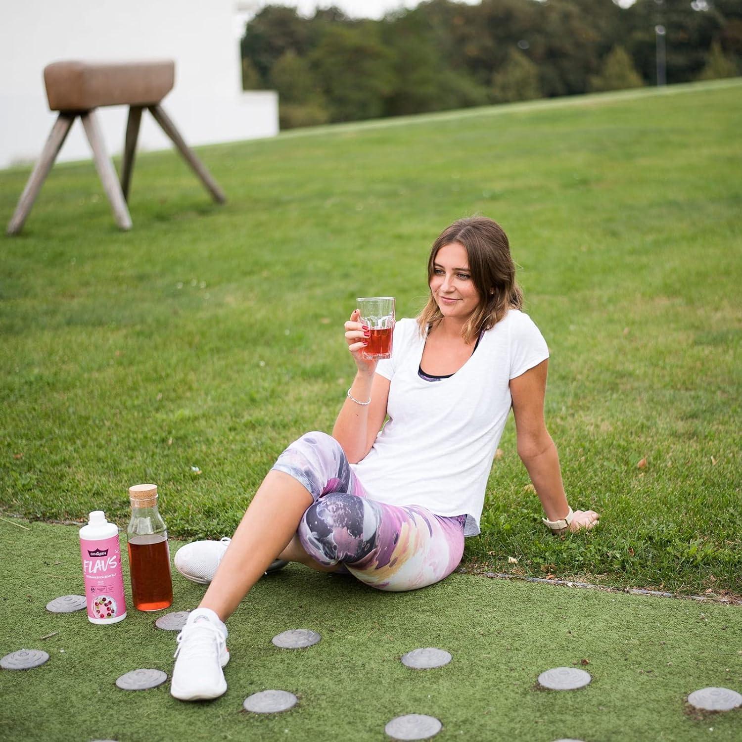 Gymqueen Zero Drink Mango 1000ml - Low-Calorie Sugar-Free Beverage Concentrate Enriched with B ...