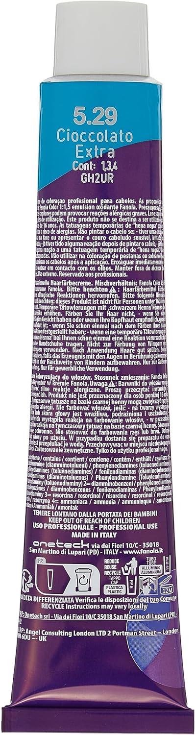Fanola Crema Colore Colouring Cream 5.29 Extra Chocolate 100ml ...