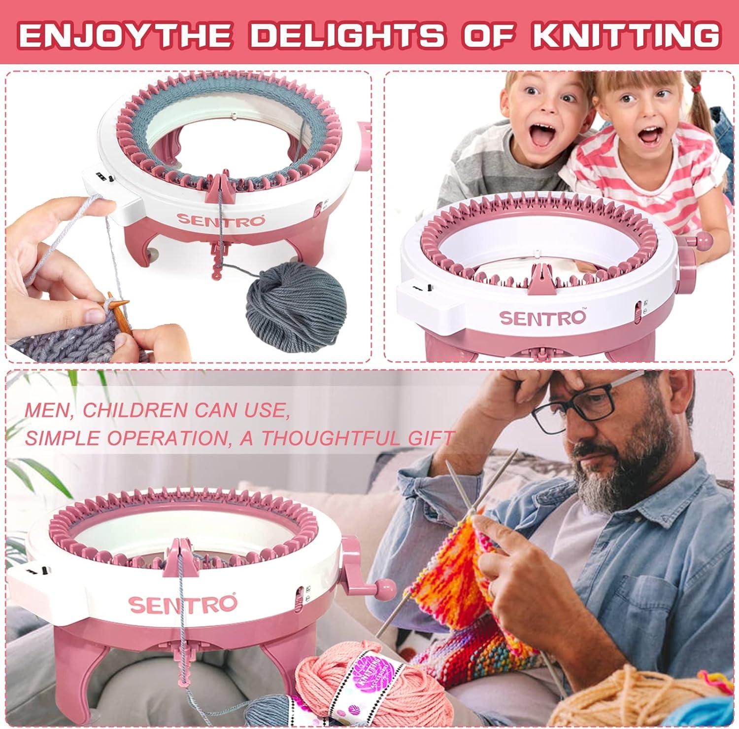 48 Needle Smart Knitting Machine with Row Counter - DIY Knit Loom Kit ...