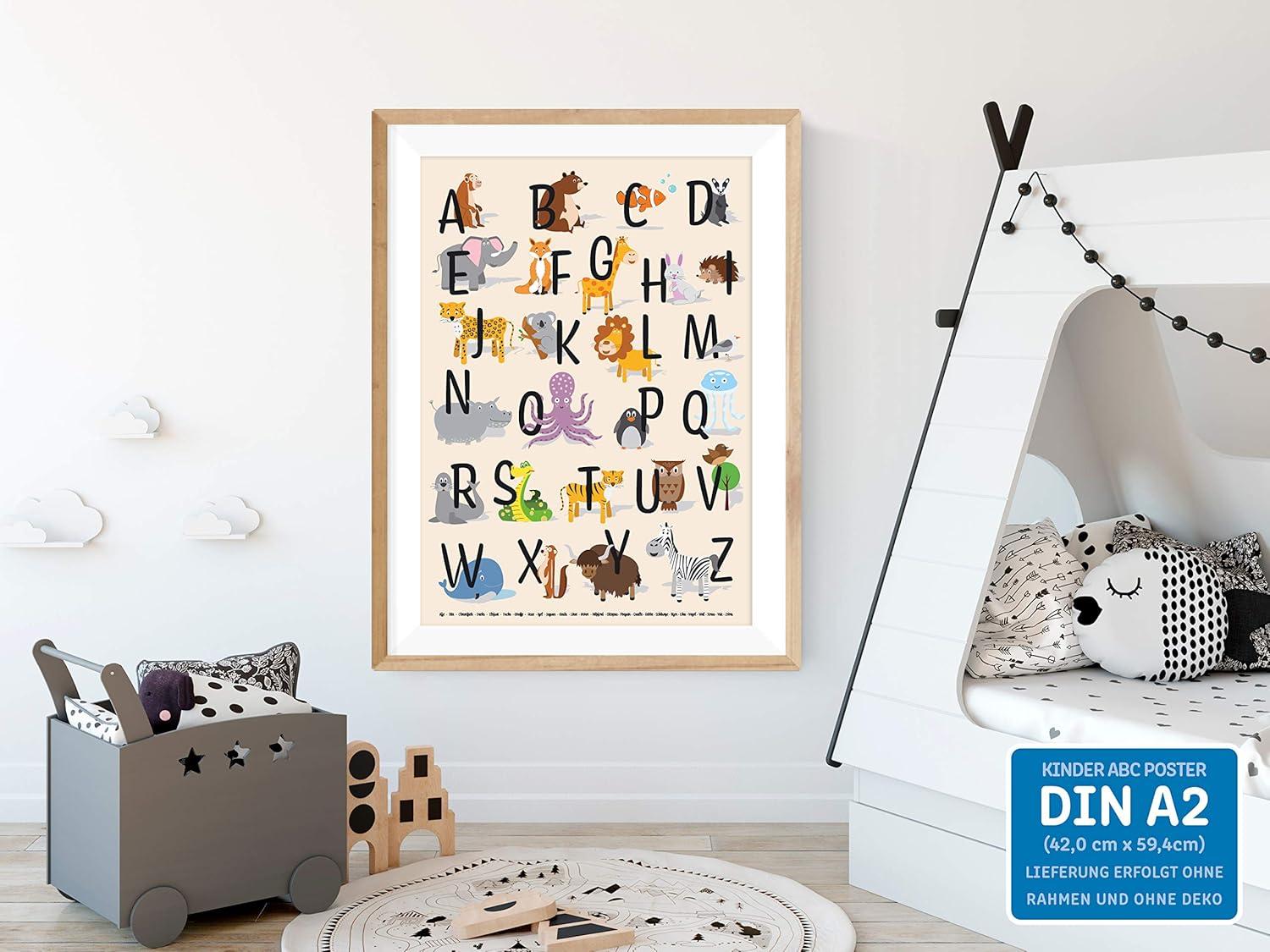 Kizii ABC Poster A2 - Alphabet Learning Posters for Kids | German ...