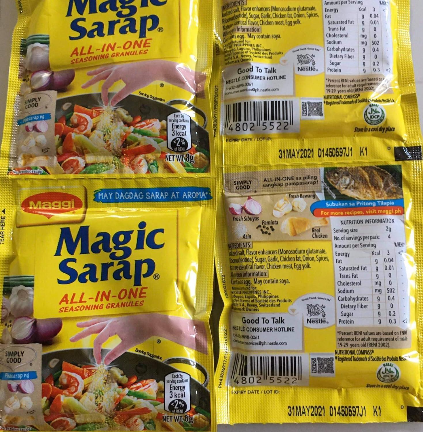 Maggi Magic Sarap All-in-One Seasoning 8g 12pc by N/A Foods by Magic ...