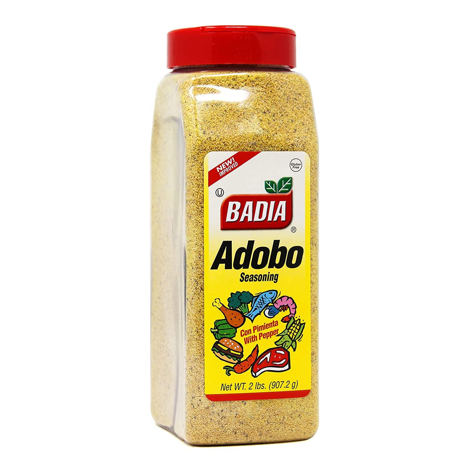Badia Adobo with Pepper 2 lb (Pack of 6) - Authentic Seasoning Blend ...