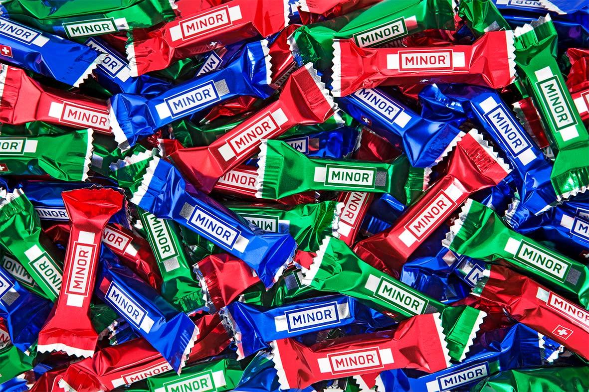 Swiss Chocolate Minor Minis - 480 Pieces | 2.5 kg Bulk Pack | Fine ...