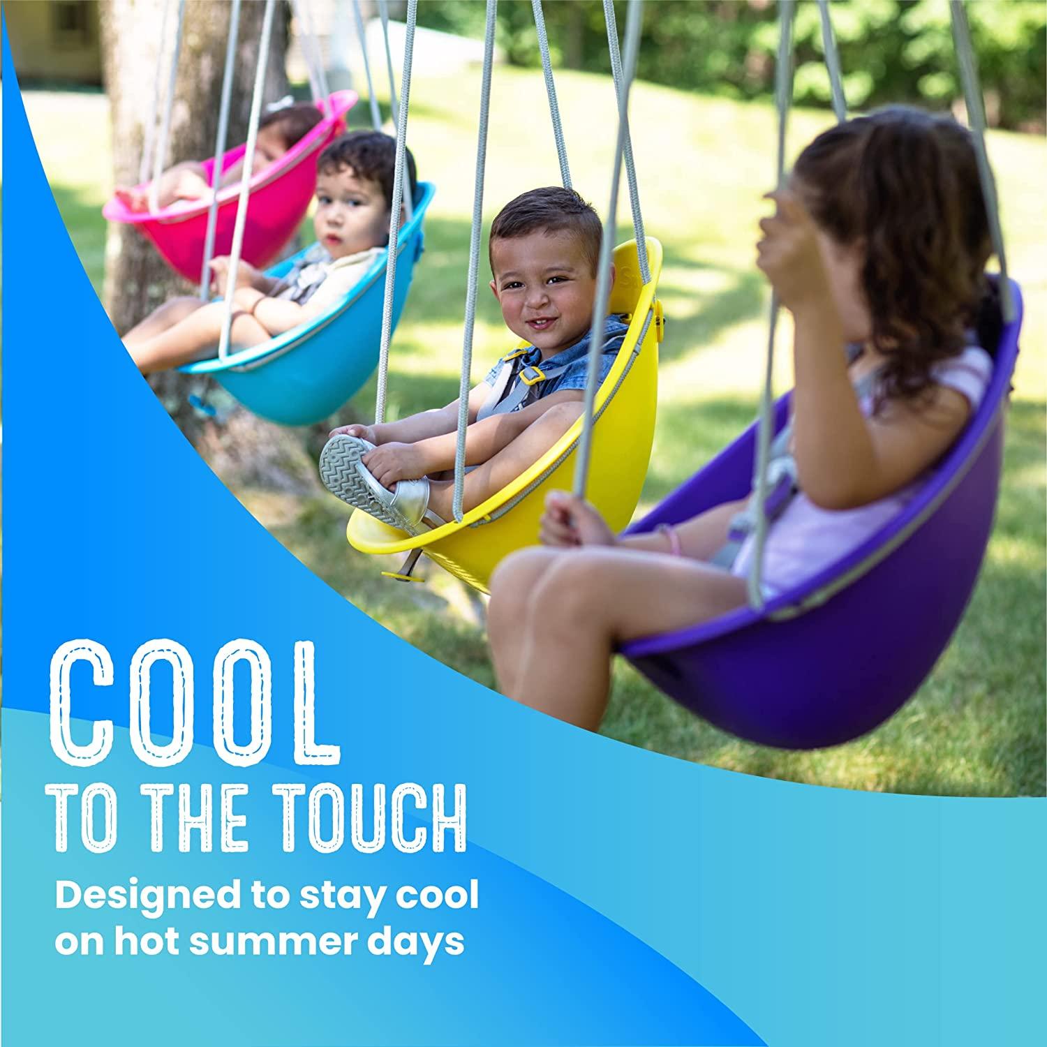 Swurfer Coconut: Premium Baby Swing with Blister-Free Rope and Safety ...