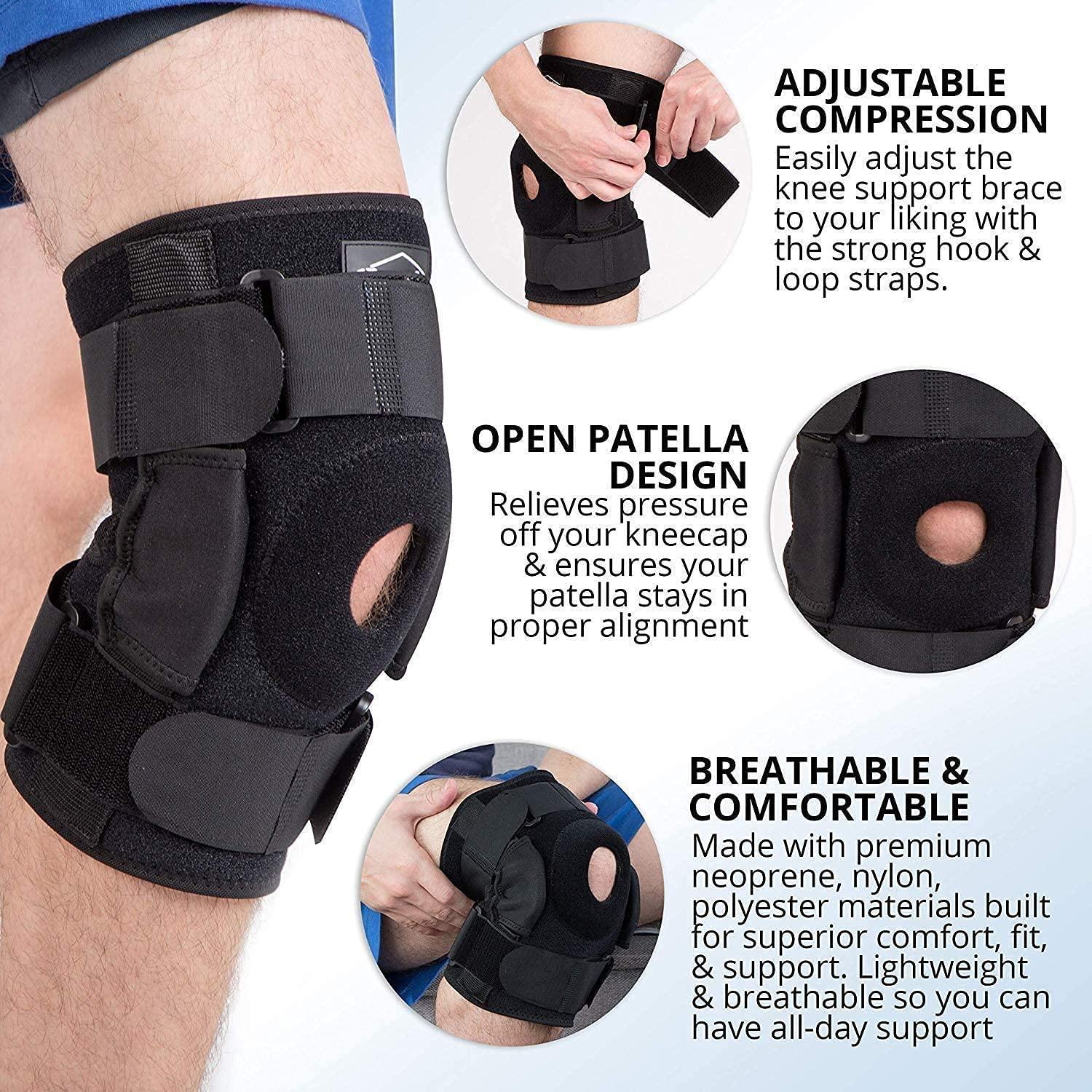 Dynamic Gear Open Patella Stabilizing Knee Brace - Adjustable ...