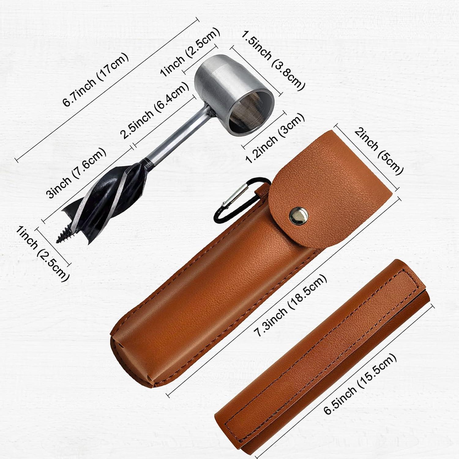 Bushcraft Survival Tool Auger Drill Bit with Wrench - Hand Auger for ...