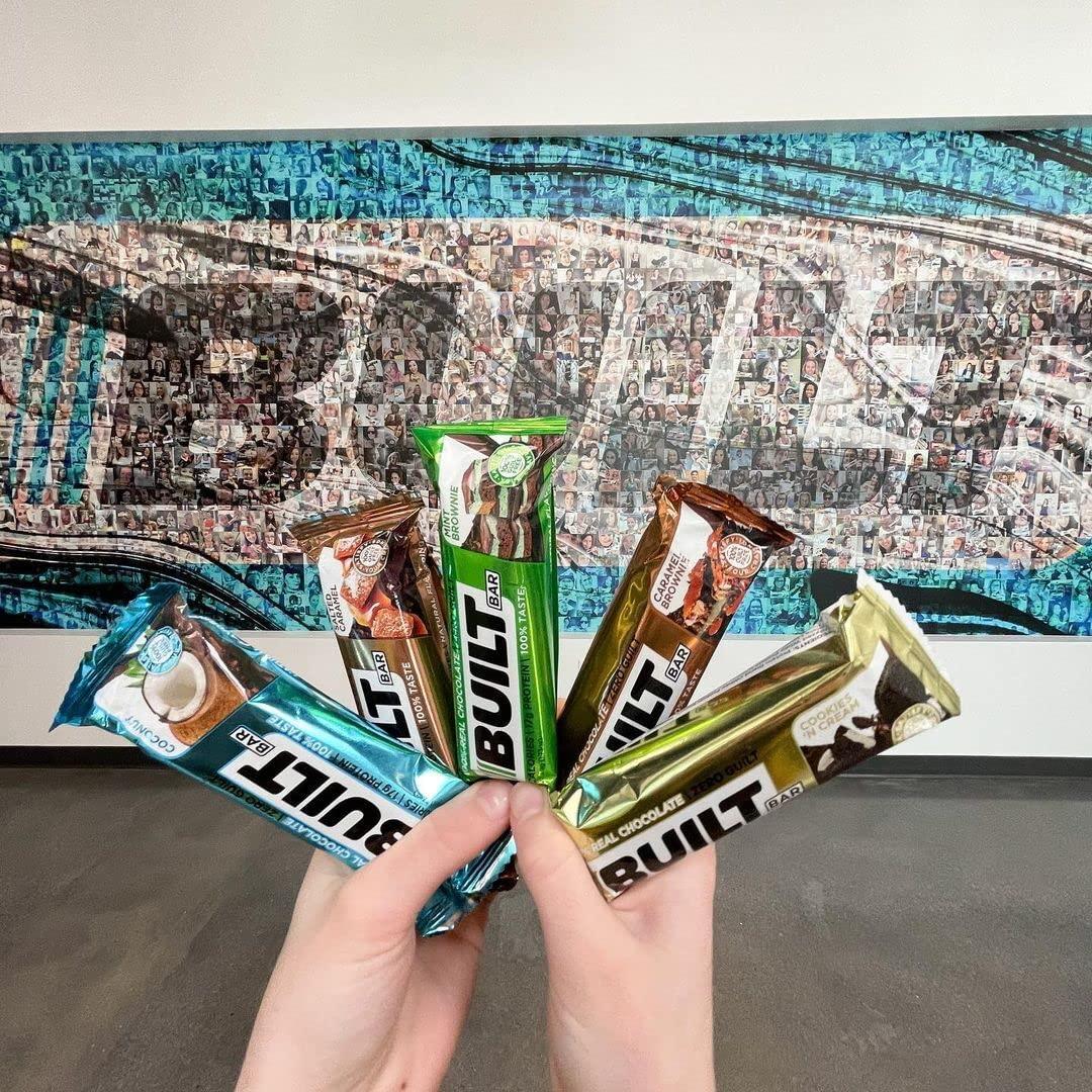 Built Bar 12 Flavor Variety Box - High Protein, Low Carb, Low Calorie ...