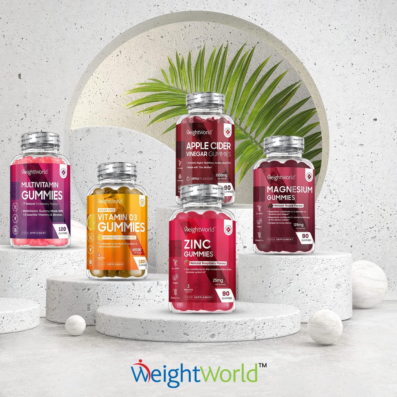 Zinc Gummies 25mg - 90 Vegan Citrate Gummies with Raspberry Flavor ...