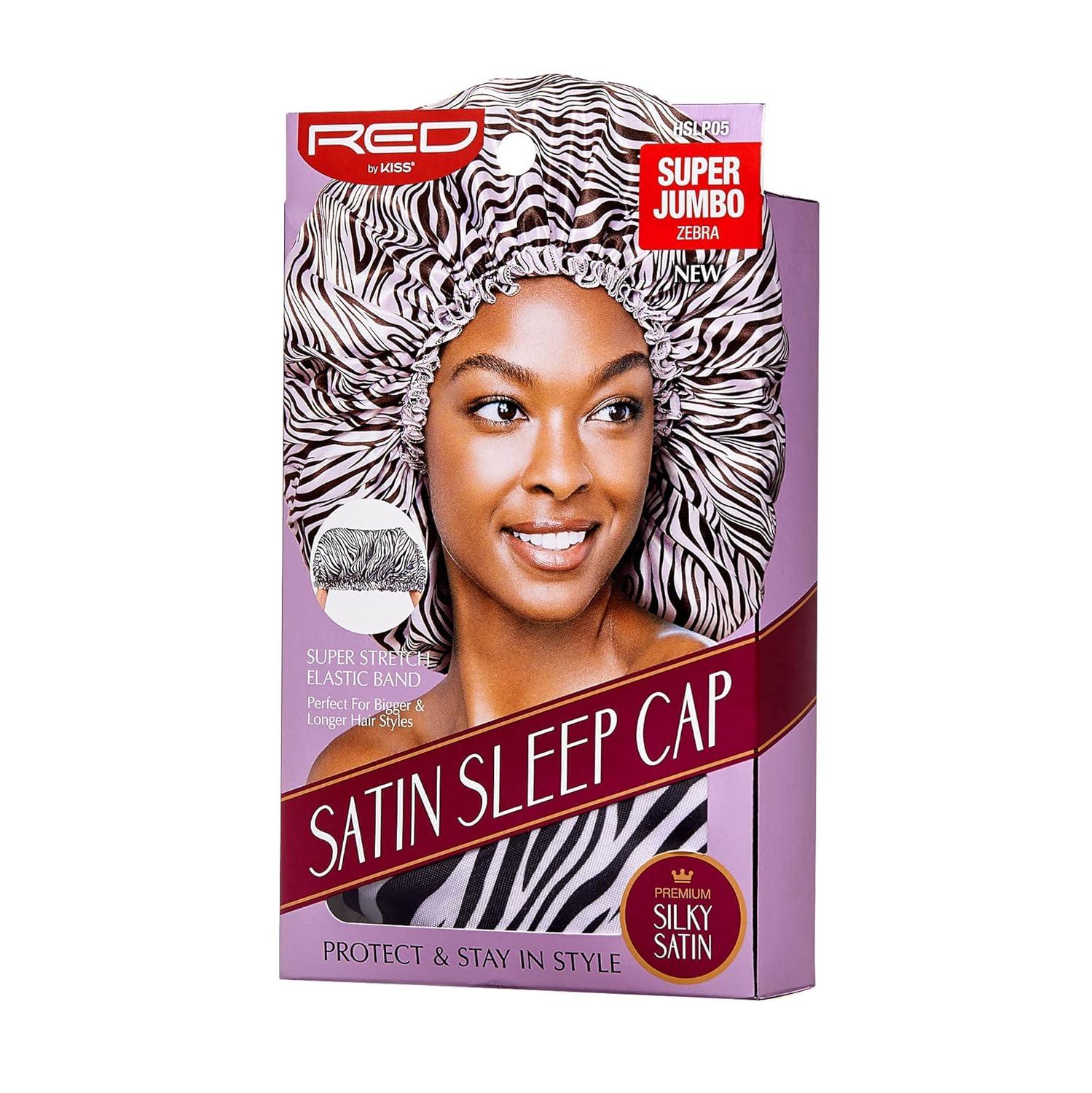 Red By Kiss Silky Satin Super Jumbo Sleep Cap - Zebra Print | Buy Now ...