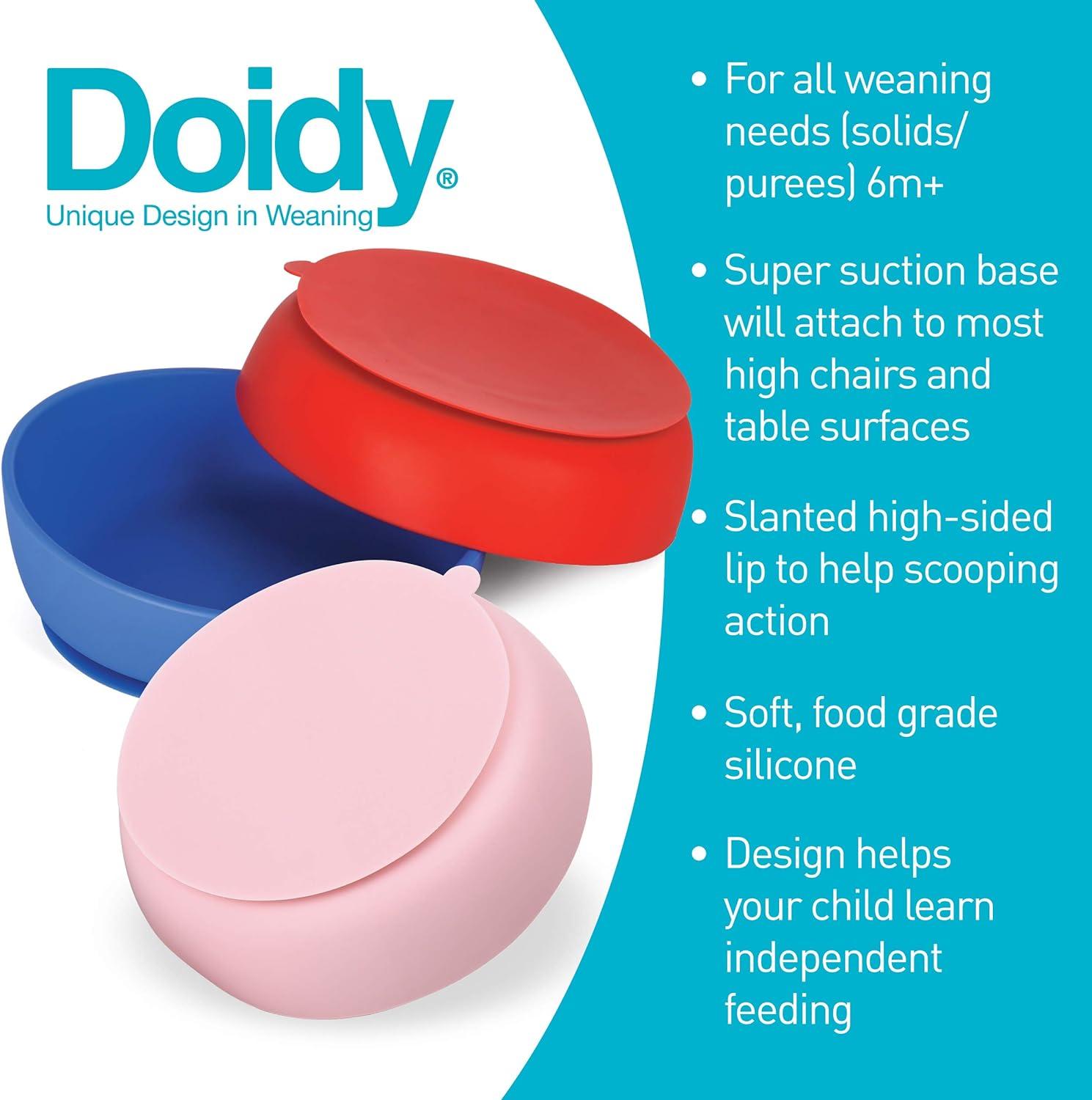 Doidy Silicone Baby Bowl - Non-Slip Suction Feeding Bowl for Weaning ...