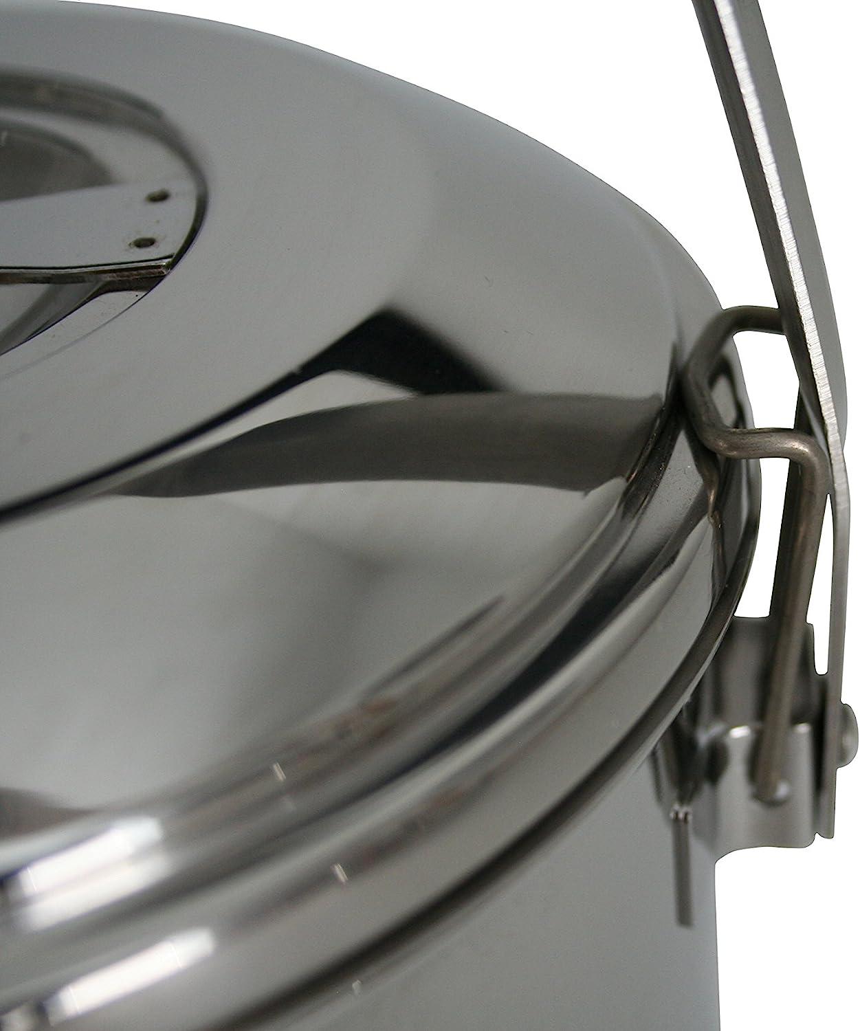 Firebox Locking Bail Handle Camping Pot - Zebra Loop Handle Bushcraft Kit (14cm) | Stainless ...