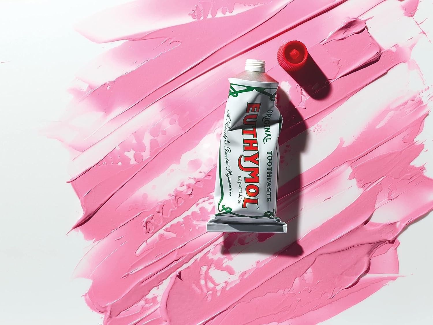 Euthymol Natural Fluoride-Free Strong Mint Toothpaste 3.7 oz - Plaque ...