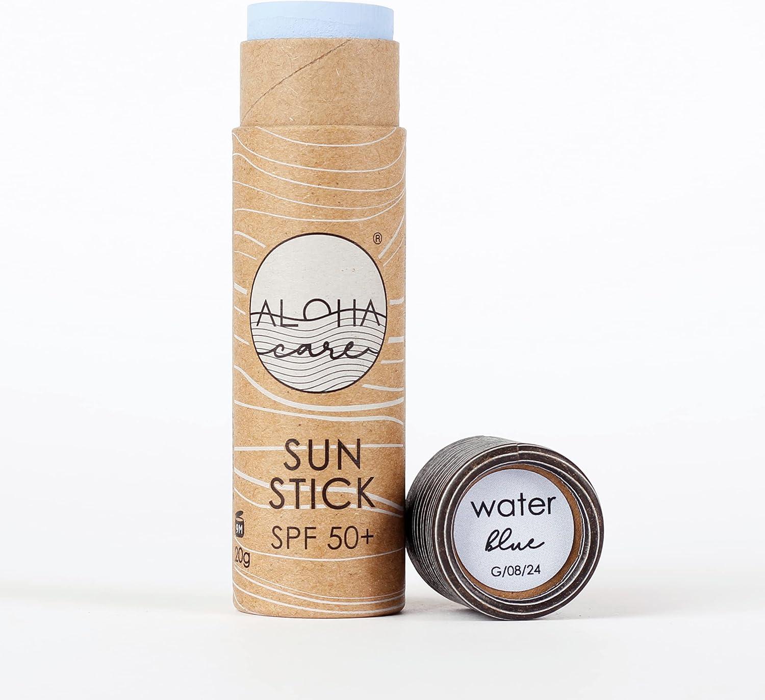 Aloha Sun Stick SPF 50+ (2-pack blue + beige) Sunscreen Stick Sun Block ...
