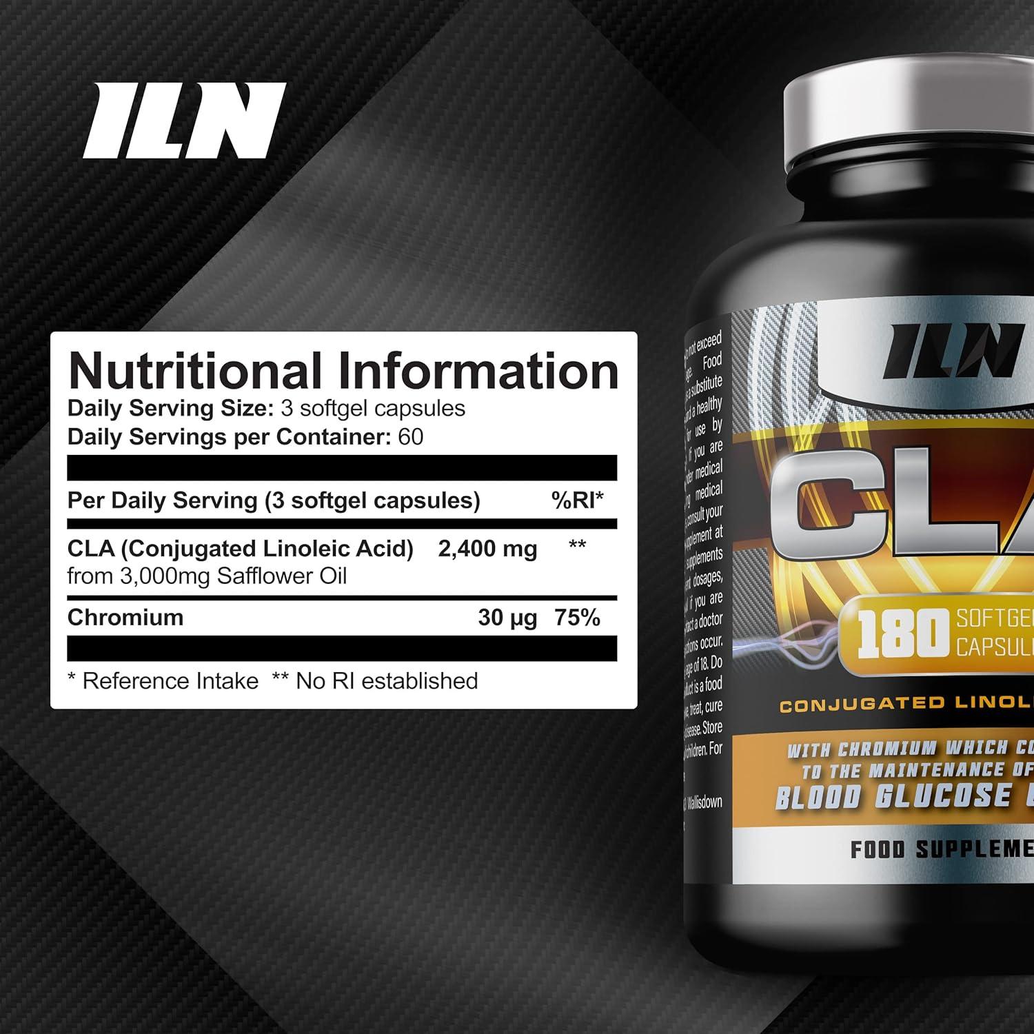 CLA 3000mg - 180 Softgels - 80% Active Isomers - Conjugated Linoleic ...