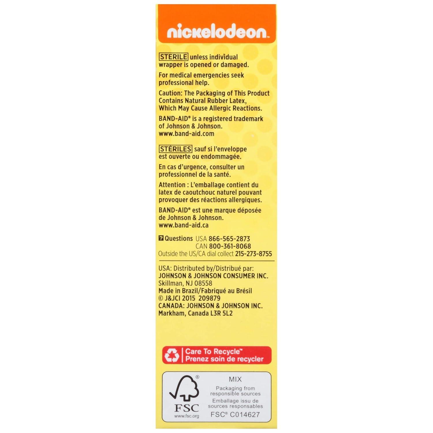 Buy SpongeBob Band-Aid Adhesive Bandages - 20 ct Assorted Sizes ...