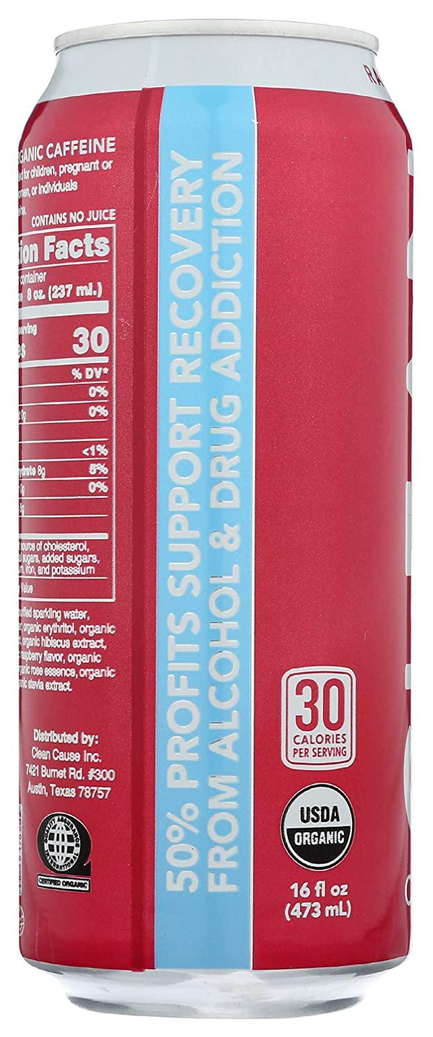 Clean Cause Yerba Mate Energy Drink - Raspberry 16 oz | Boost Your ...