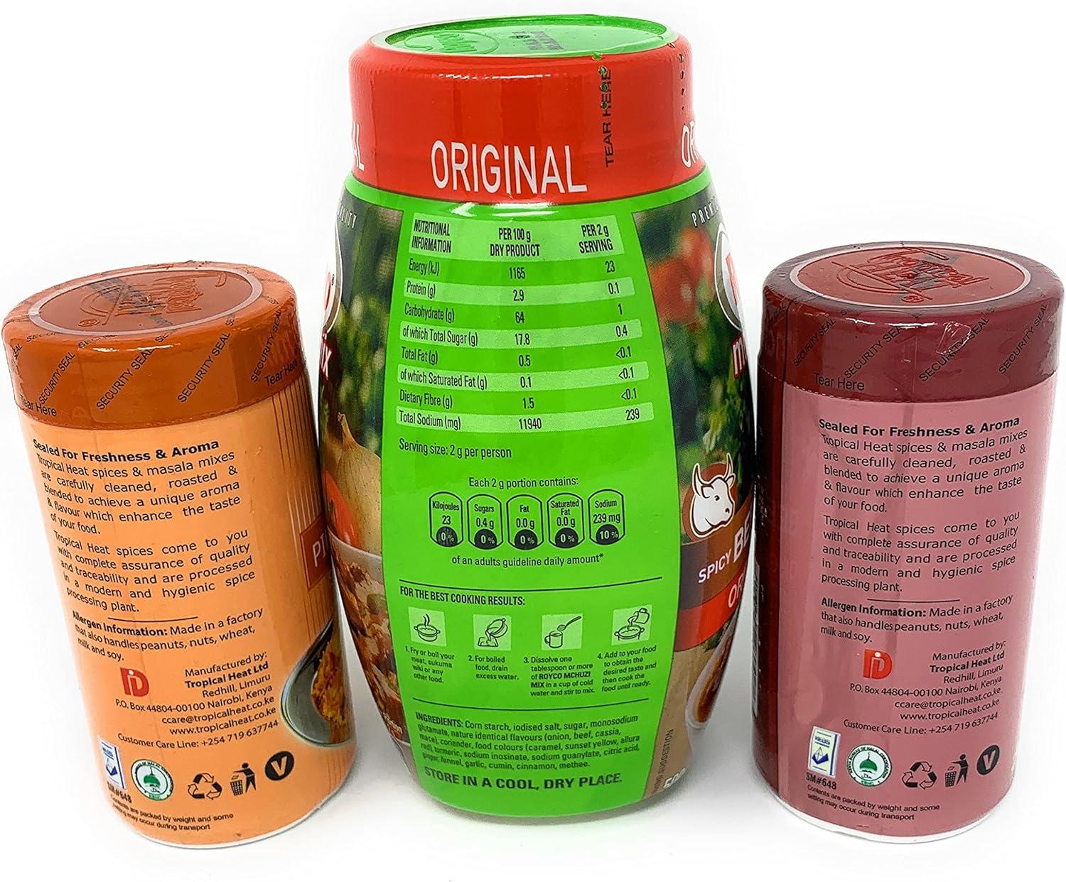 Bundle of 3 Aromatic & Flavored Spices: Tropical Heat Pilau Masala ...