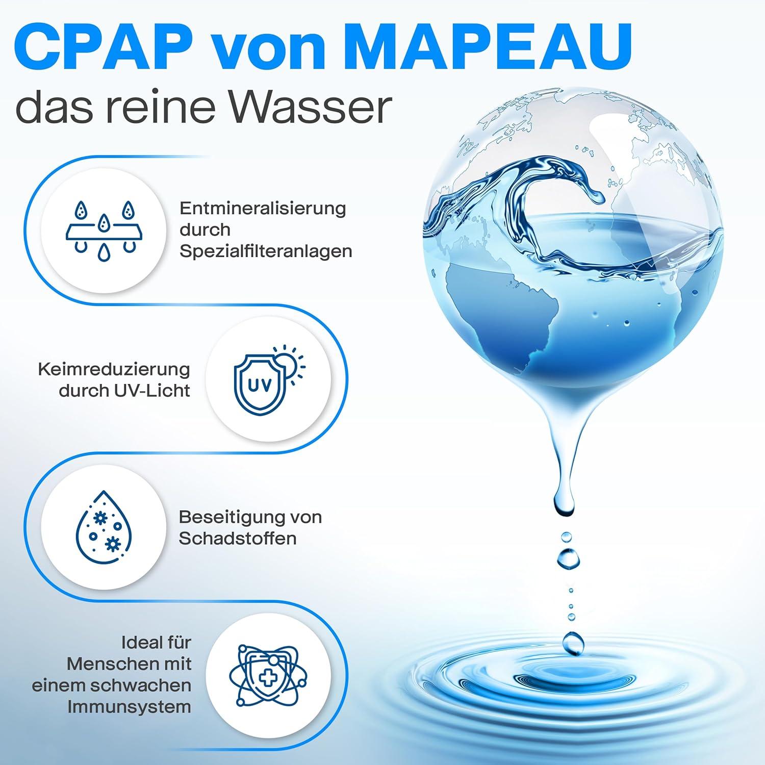 Buy Distilled Water for CPAP & Inhalers - 5x 500ml | Moisture Solution ...